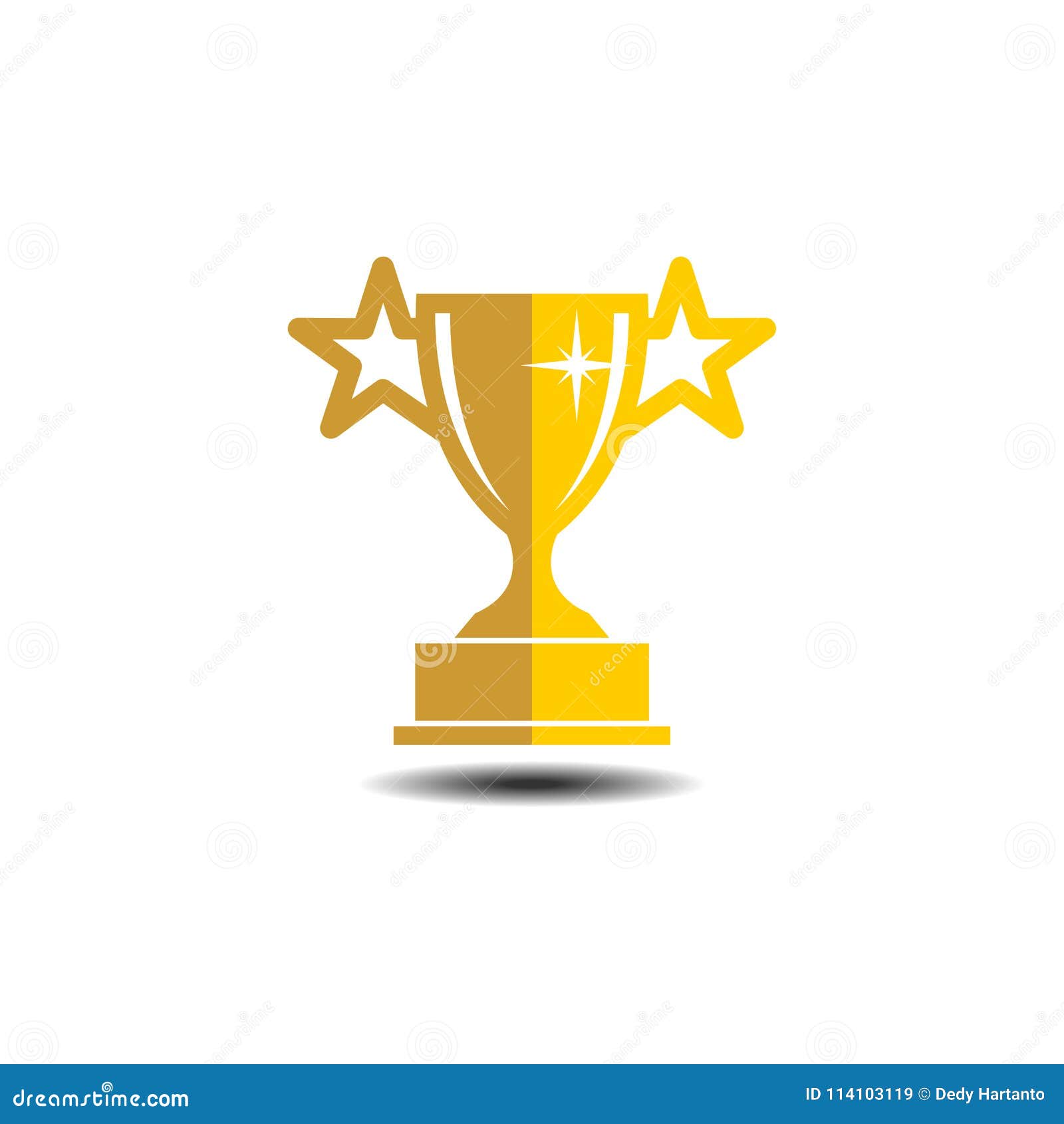 Ejemplo Del Trofeo Del Vector Ilustración del Vector - Ilustración de ...