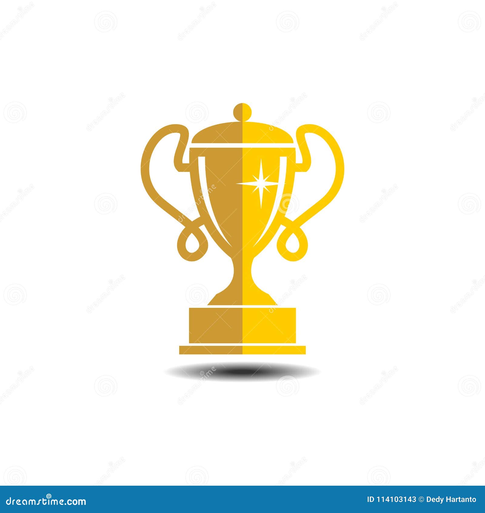 Ejemplo Del Trofeo Del Vector Ilustración del Vector - Ilustración de ...