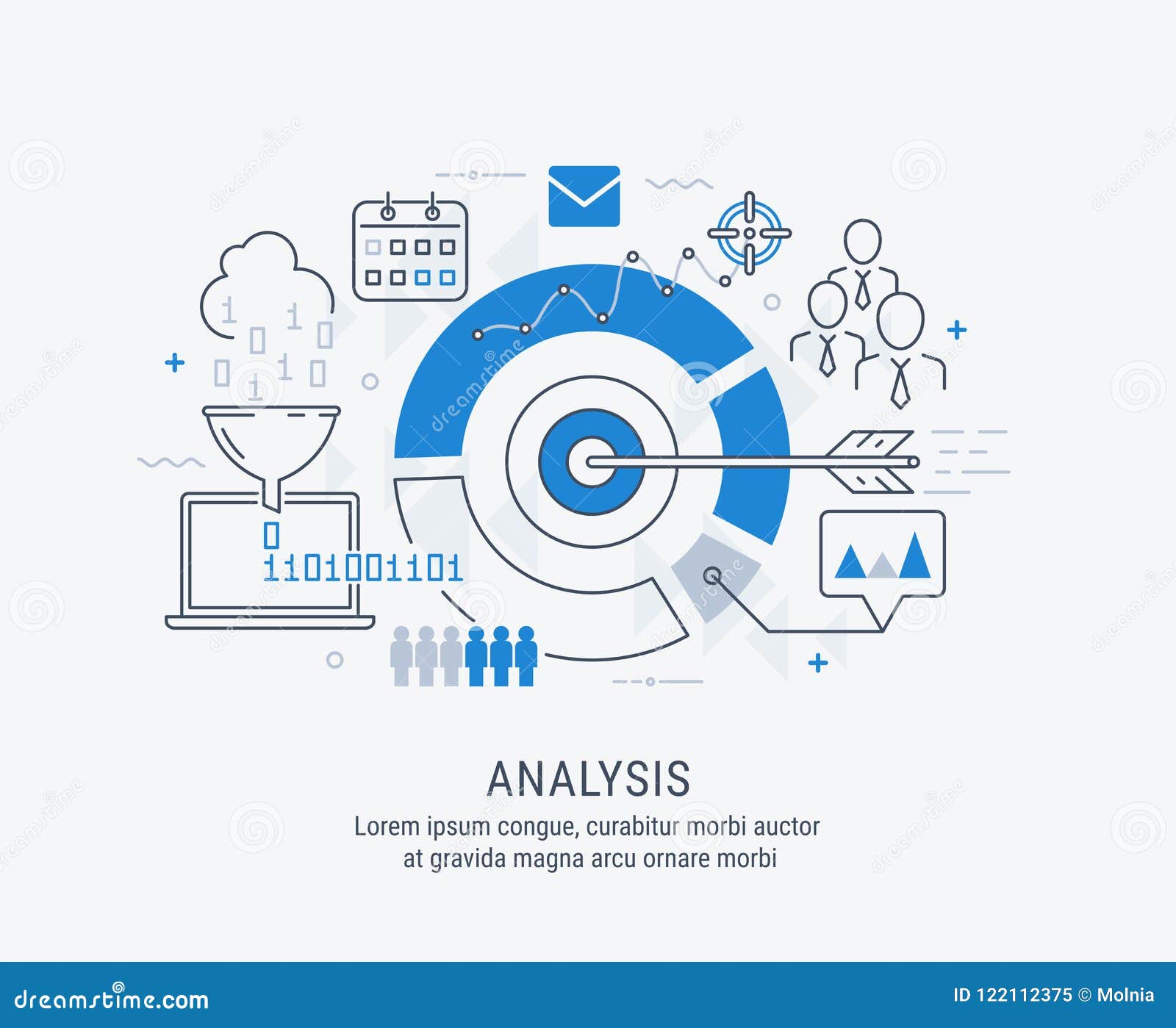 Ejemplo Del Vector Del Análisis Ilustración del Vector - Ilustración de ...