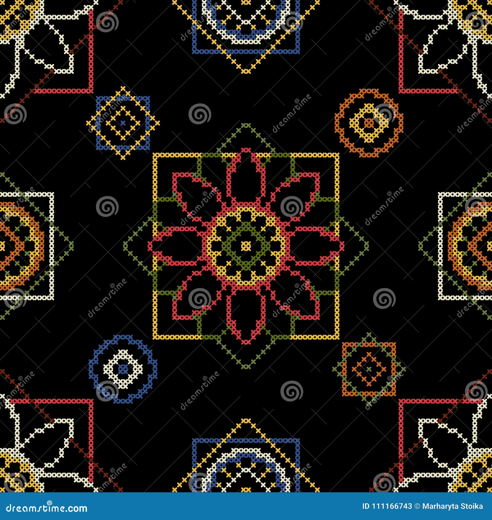 Ejemplo Del Vector Del Bordado Ilustración del Vector - Ilustración de ...