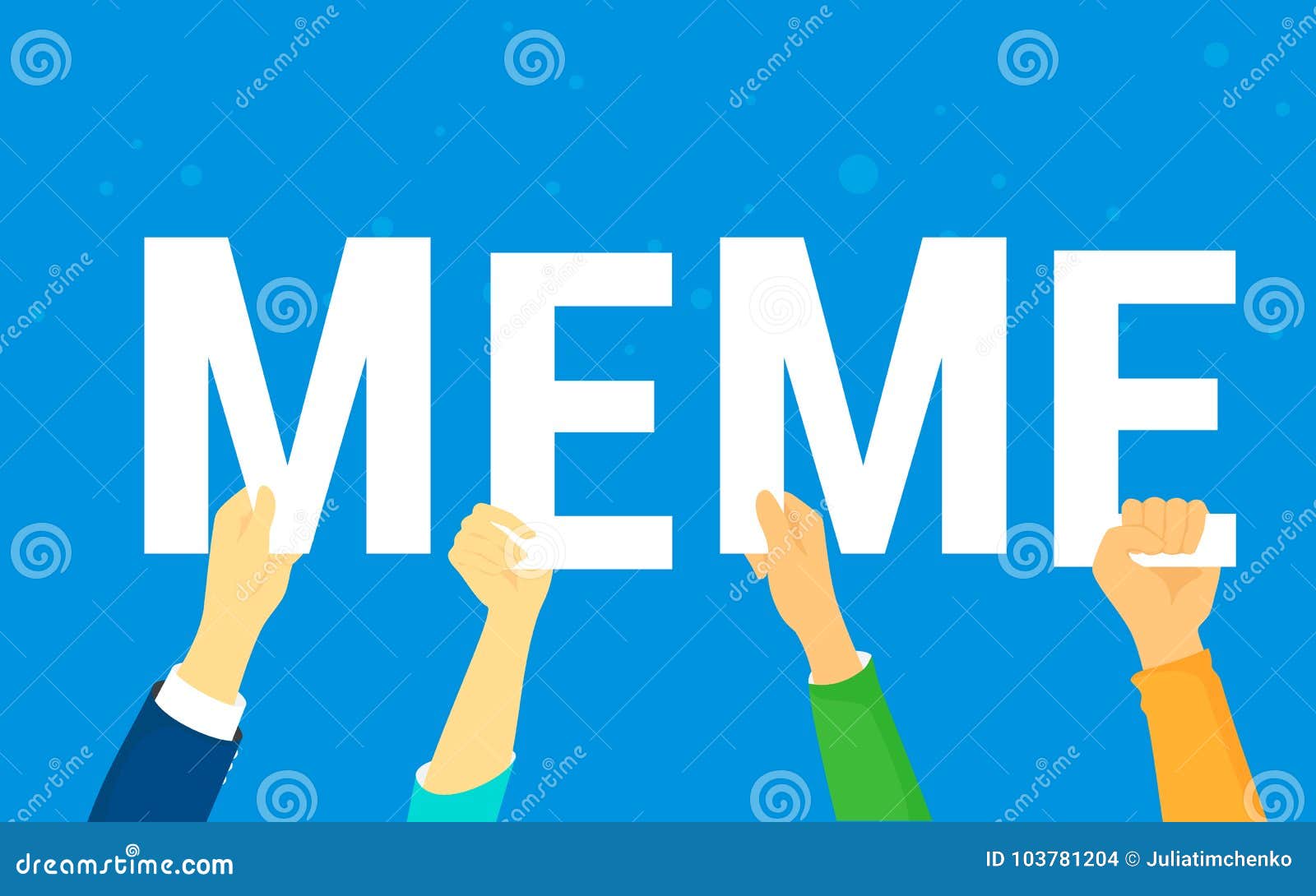 Ejemplo Del Vector Del Concepto De Meme Ilustración del Vector ...