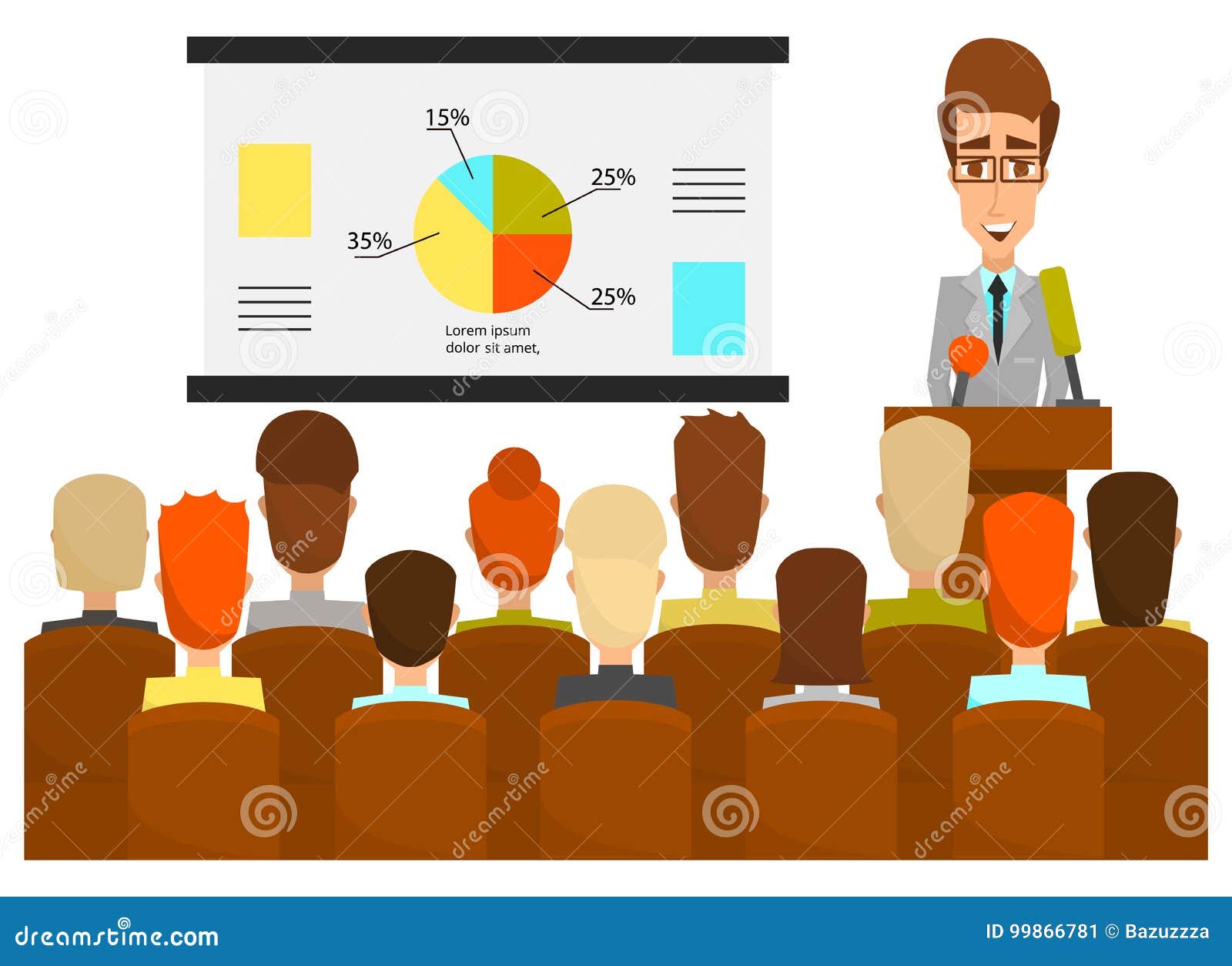 Ejemplo Del Vector Del Concepto Del Presidente En Estilo Plano ...