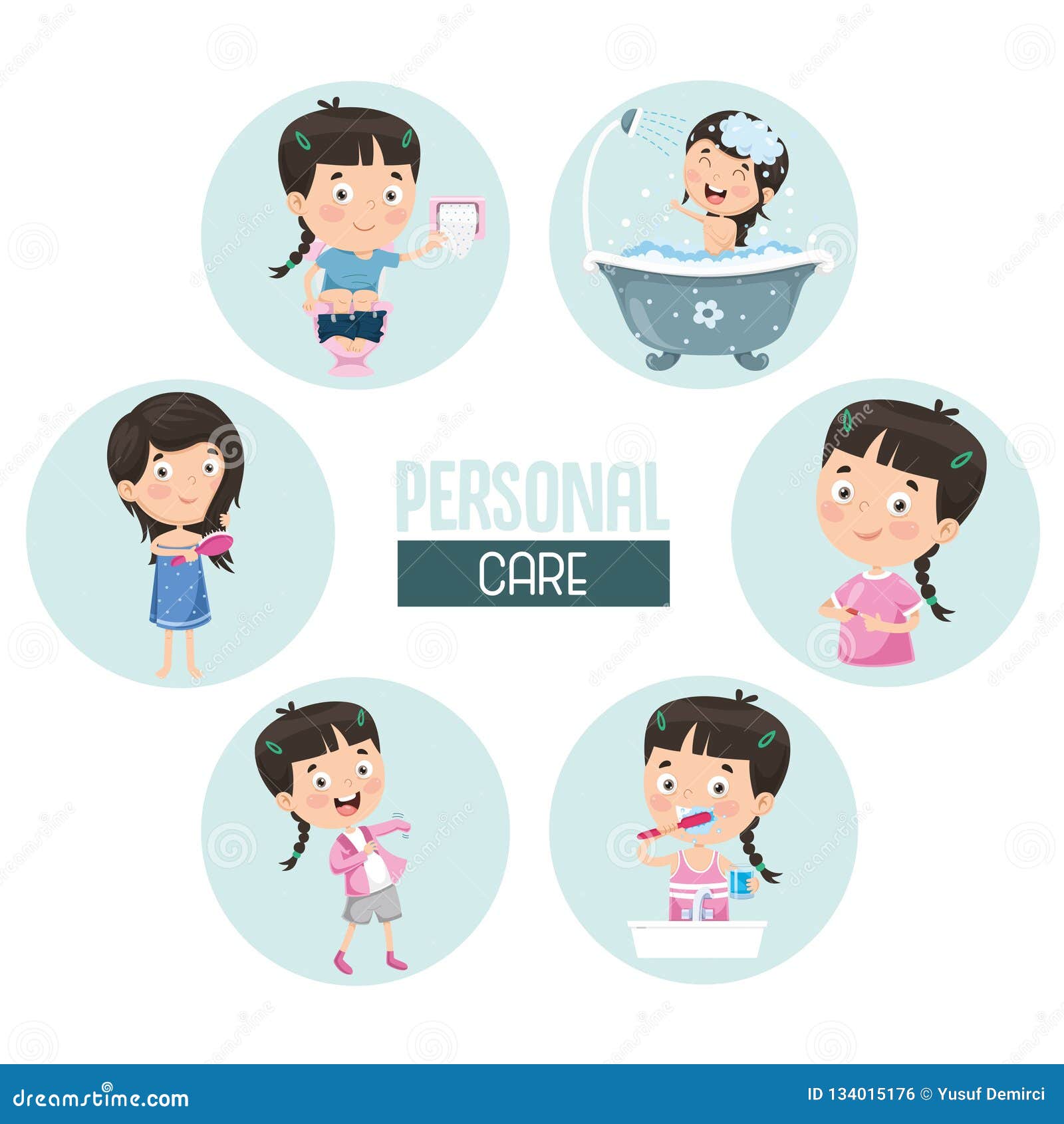 Ejemplo Del Vector Del Cuidado Personal Ilustración del Vector ...