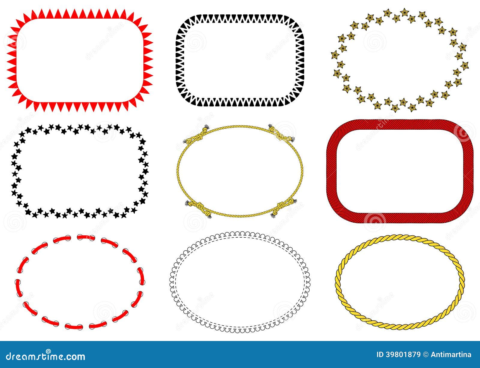 Ejemplo Del Vector De Algunos Bastidores Ilustración del Vector ...