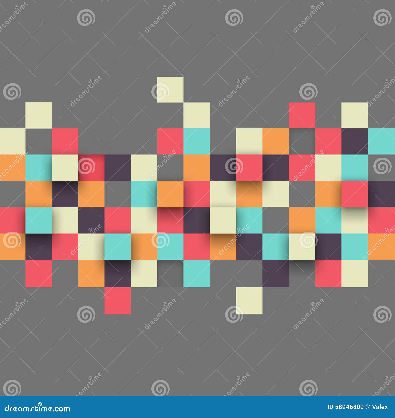 Ejemplo Del Vector De Cuadrados Abstractos Ilustración del Vector ...