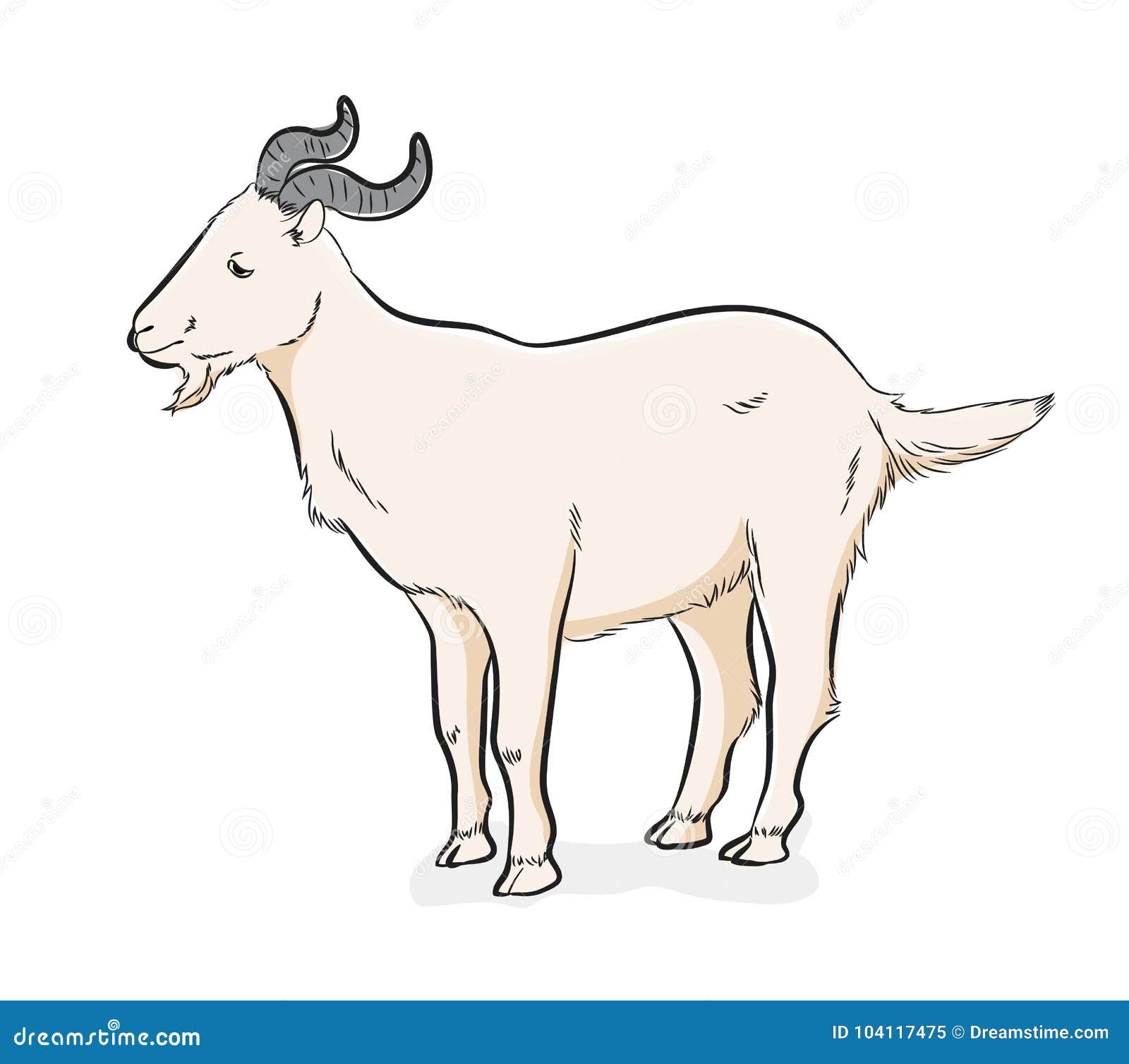 Ejemplo Del Vector De La Cabra Nacional Ilustración del Vector ...