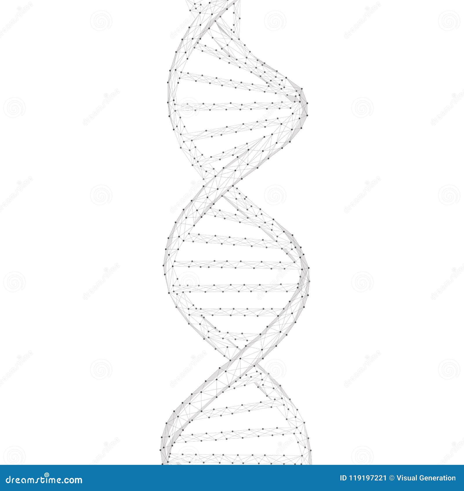 Ejemplo Del Vector De La Cadena De La DNA Ilustración del Vector ...