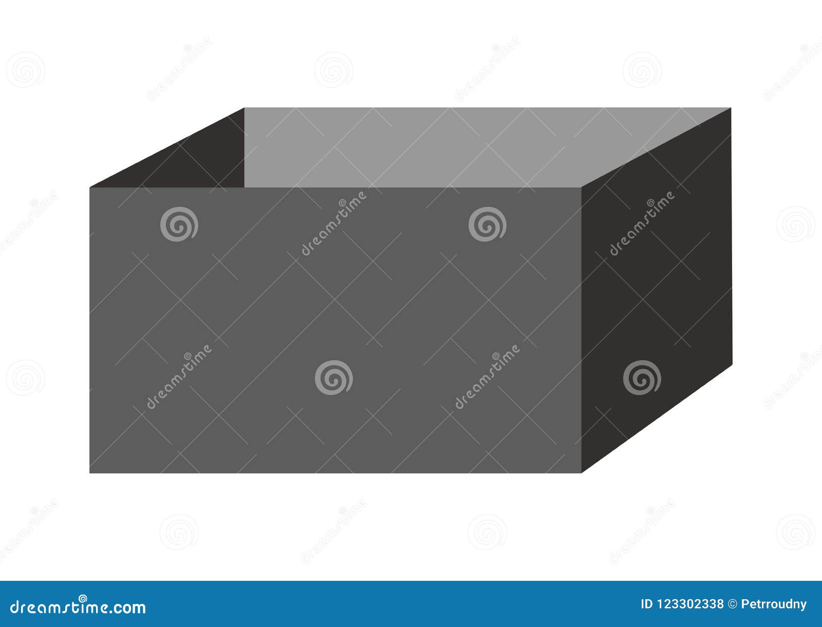 Ejemplo Del Vector De La Caja Simple Ilustración del Vector ...