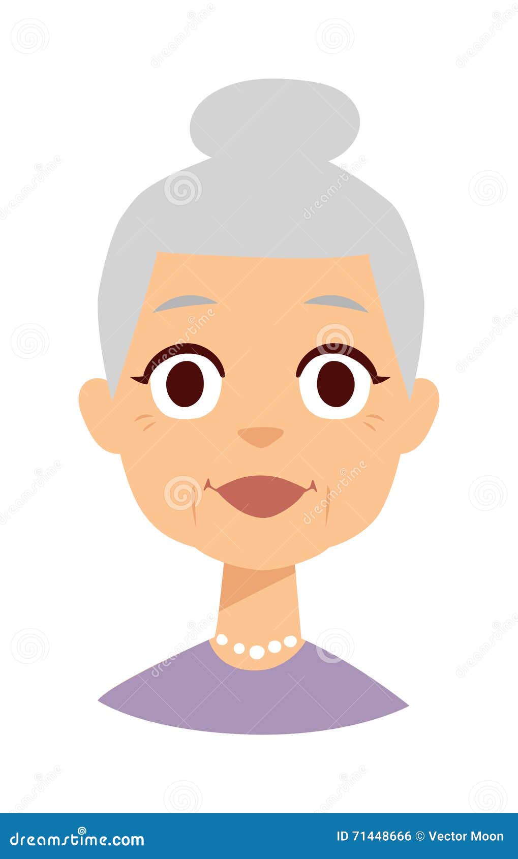 Ejemplo Del Vector De La Cara De La Abuelita Ilustración del Vector ... Ejemplo Del Vector De La Cara De La Abuelita Ilustración del Vector ...