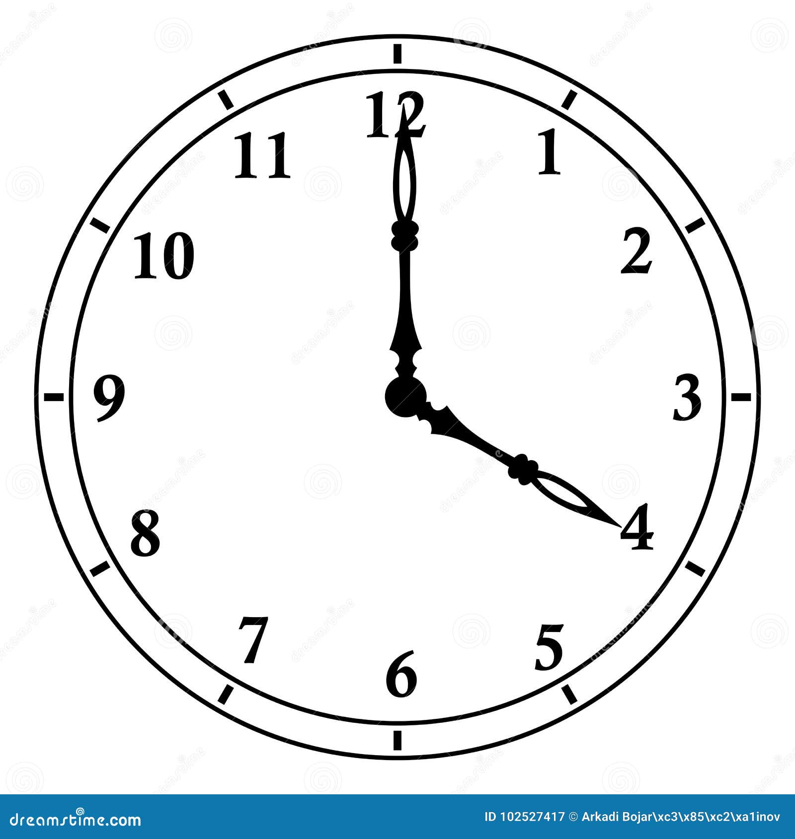 Ejemplo Del Vector De La Cara Del Dial De Reloj Ilustración del Vector ...