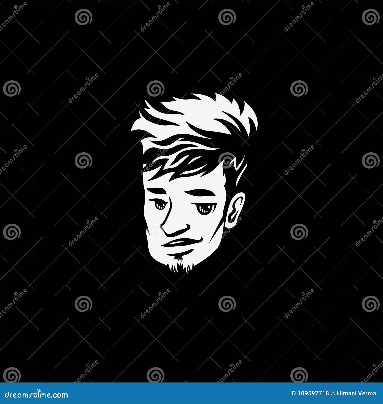 Ejemplo Del Vector De La Cara Del Inconformista Ilustración del Vector ...