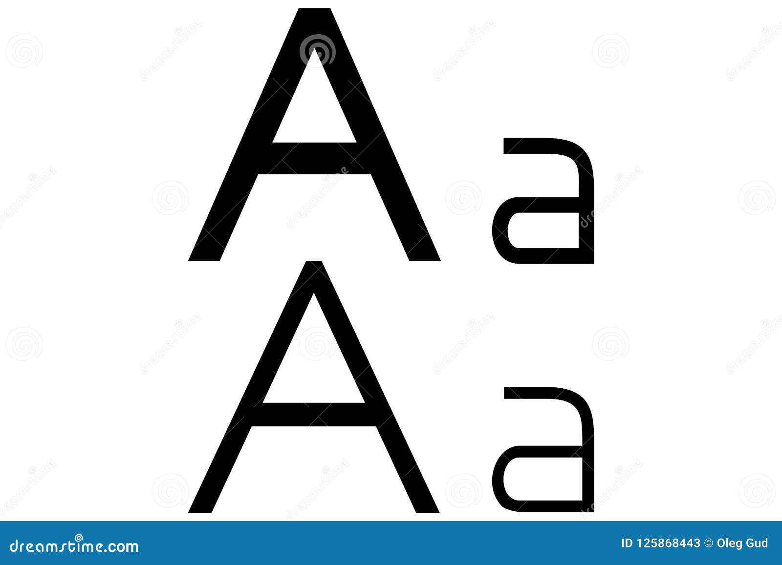 Ejemplo Del Vector De La Letra a Ilustración del Vector - Ilustración ...