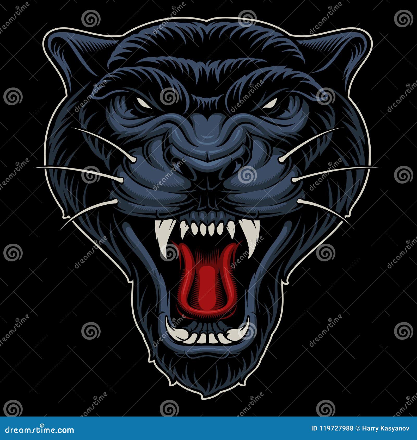 Ejemplo Del Vector De La Pantera Ilustración del Vector - Ilustración ...