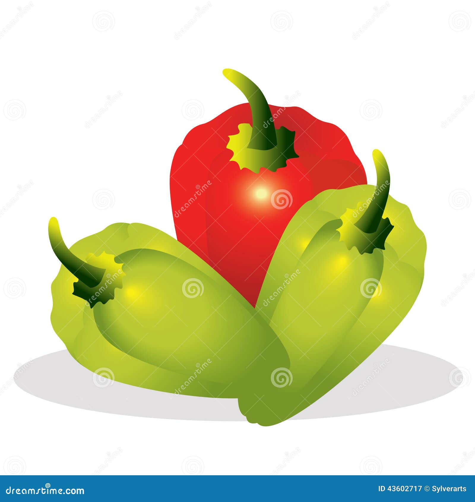 Ejemplo Del Vector De La Pimienta Dulce Ilustración del Vector ...