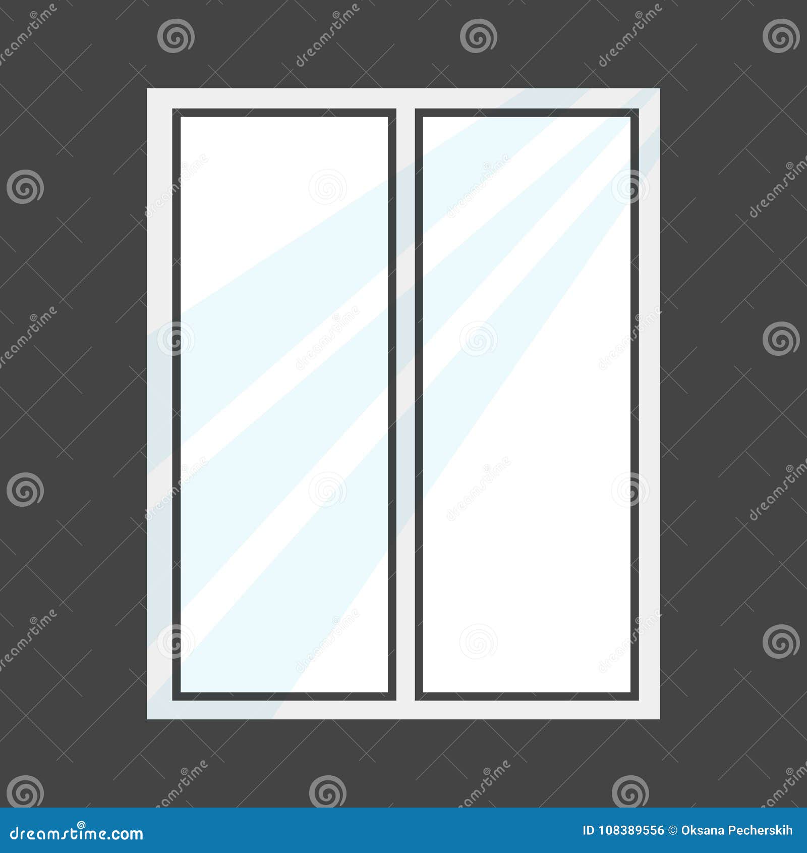 Ejemplo Del Vector De La Ventana Ilustración del Vector - Ilustración ...