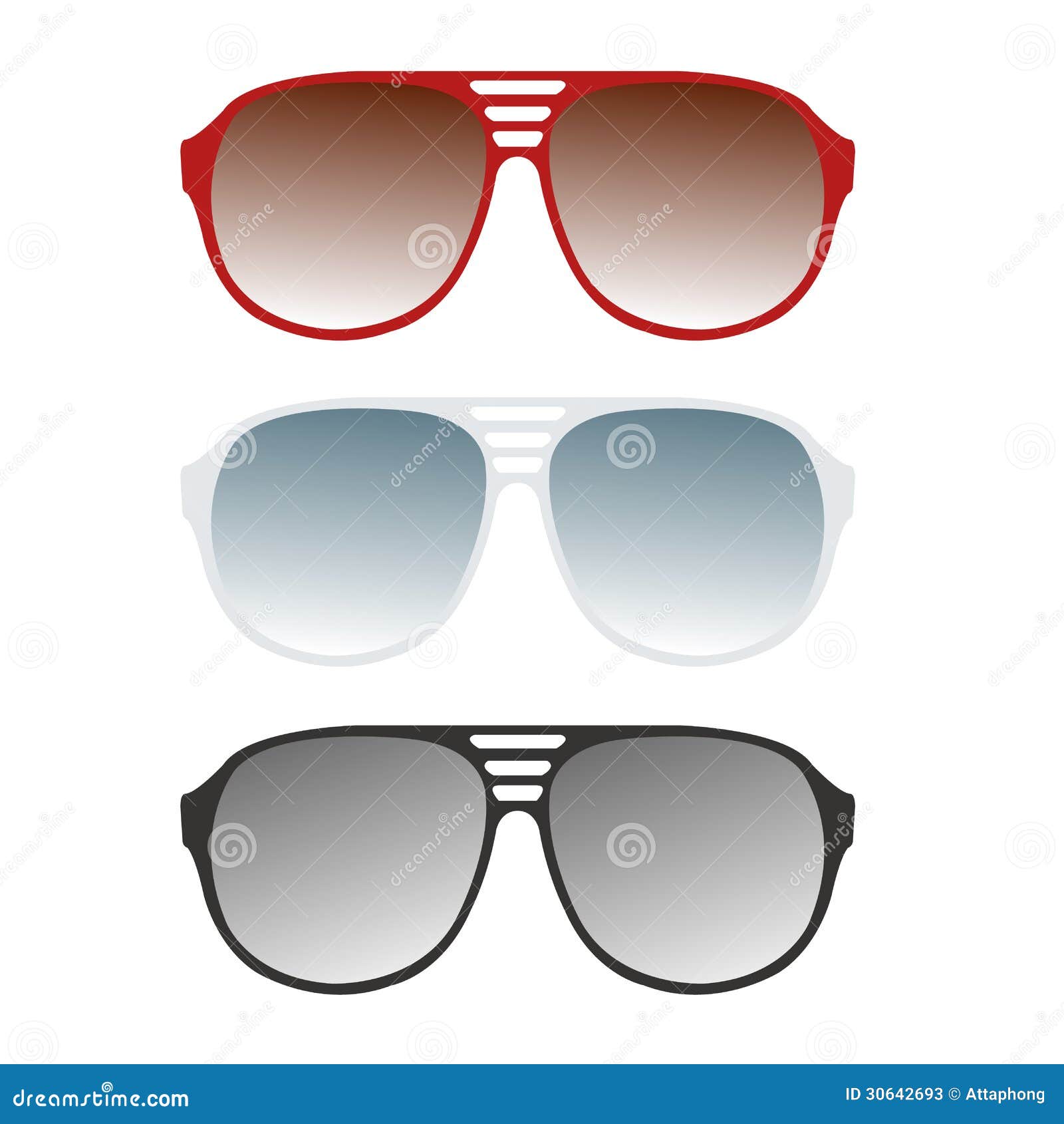 Ejemplo Del Vector De Las Gafas De Sol Ilustración del Vector ...