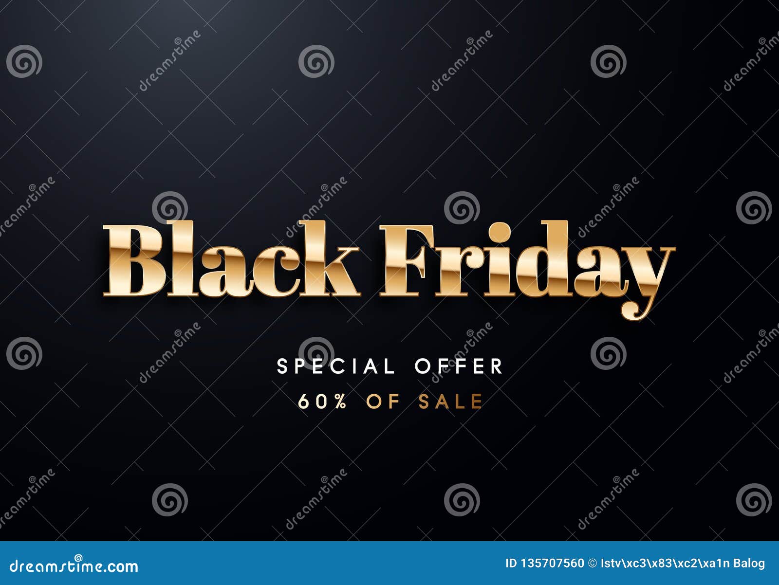 Ejemplo Del Vector De Las Letras Del Oro De Black Friday Ilustración ...