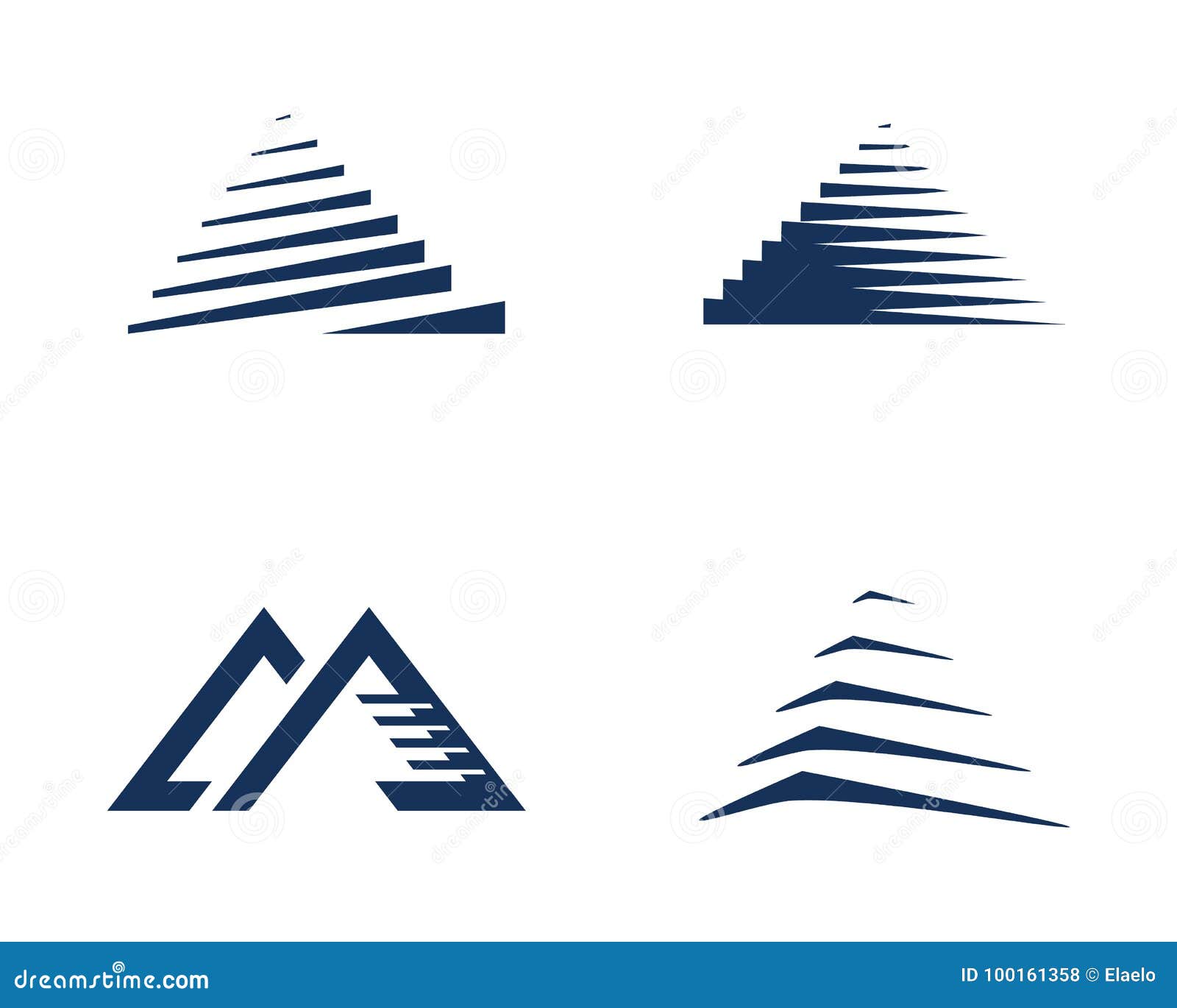 Ejemplo Del Vector De Logo Template De La Pirámide Ilustración del ...