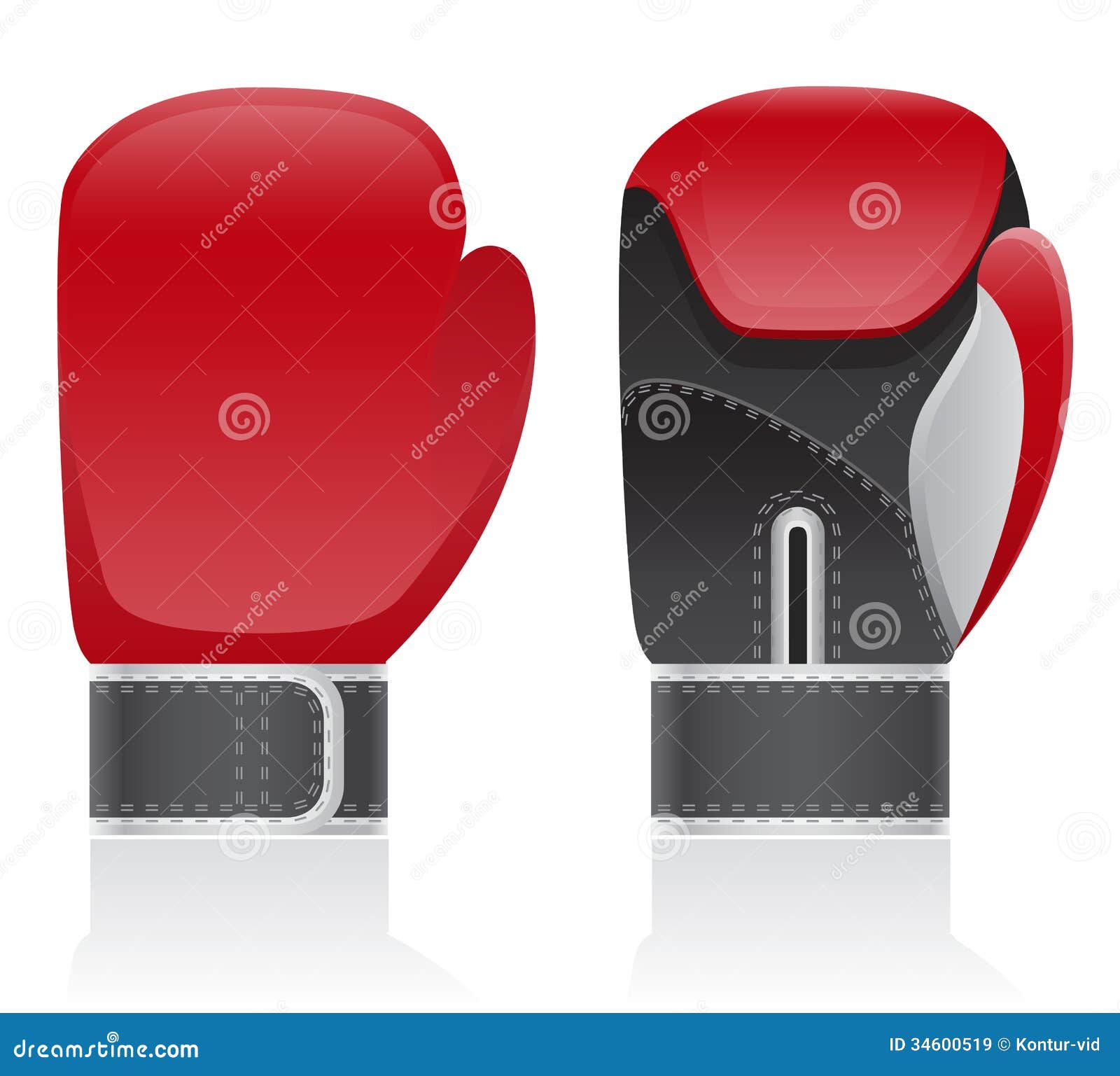 Ejemplo Del Vector De Los Guantes De Boxeo Ilustración del Vector ...