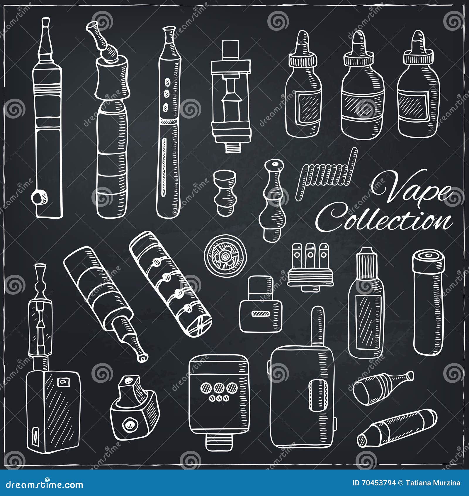 Ejemplo Del Vector De Los Iconos Del Vape Ilustración del Vector ...