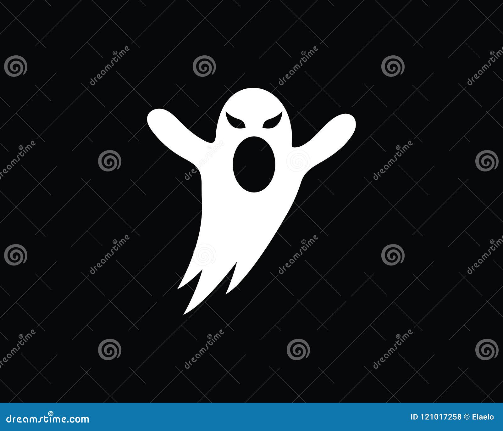 Ejemplo Del Vector De Los Iconos Del Fantasma Ilustración del Vector ...
