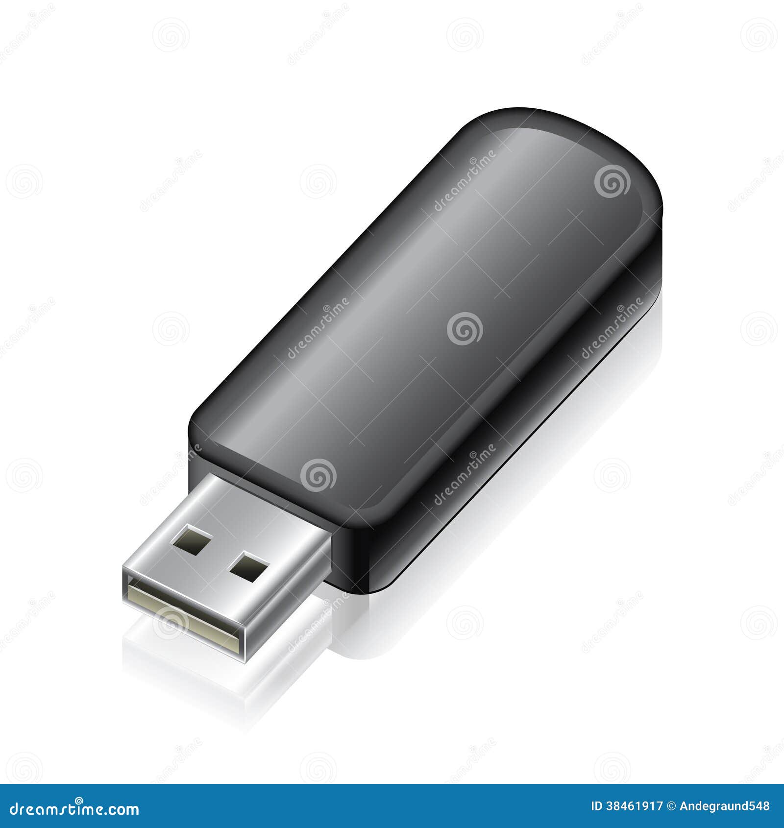 Ejemplo Del Vector De Memoria USB Ilustración del Vector - Ilustración ...