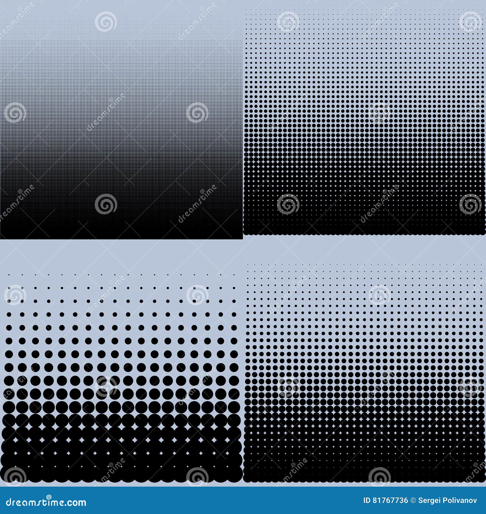 Ejemplo Del Vector De Un Modelo De Semitono Ilustración del Vector ...