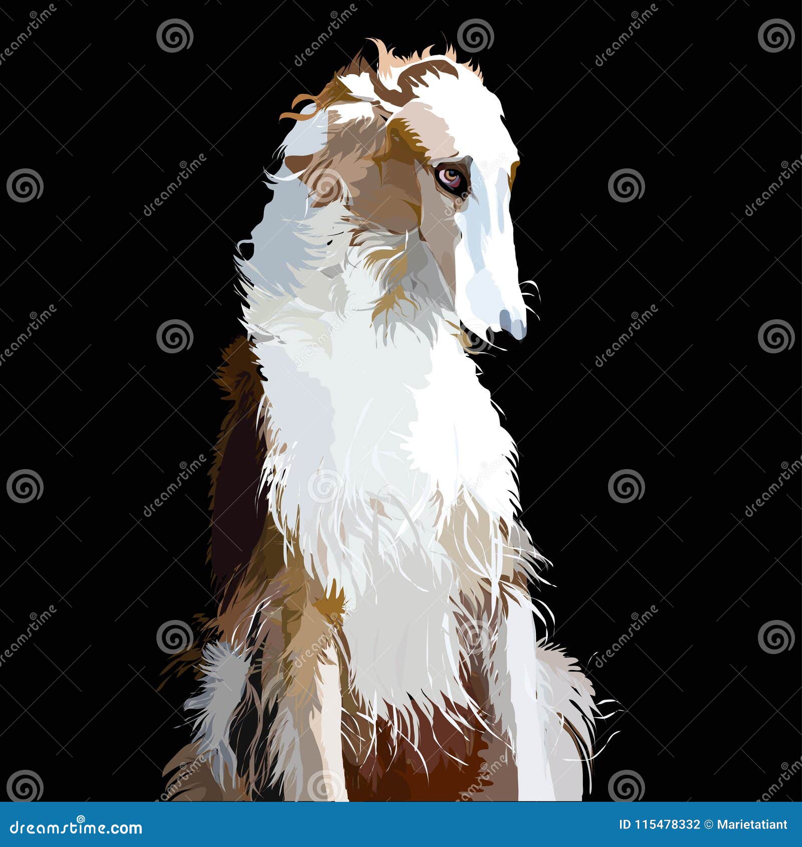 Ejemplo Del Vector De Un Perro Ilustración del Vector - Ilustración de ...