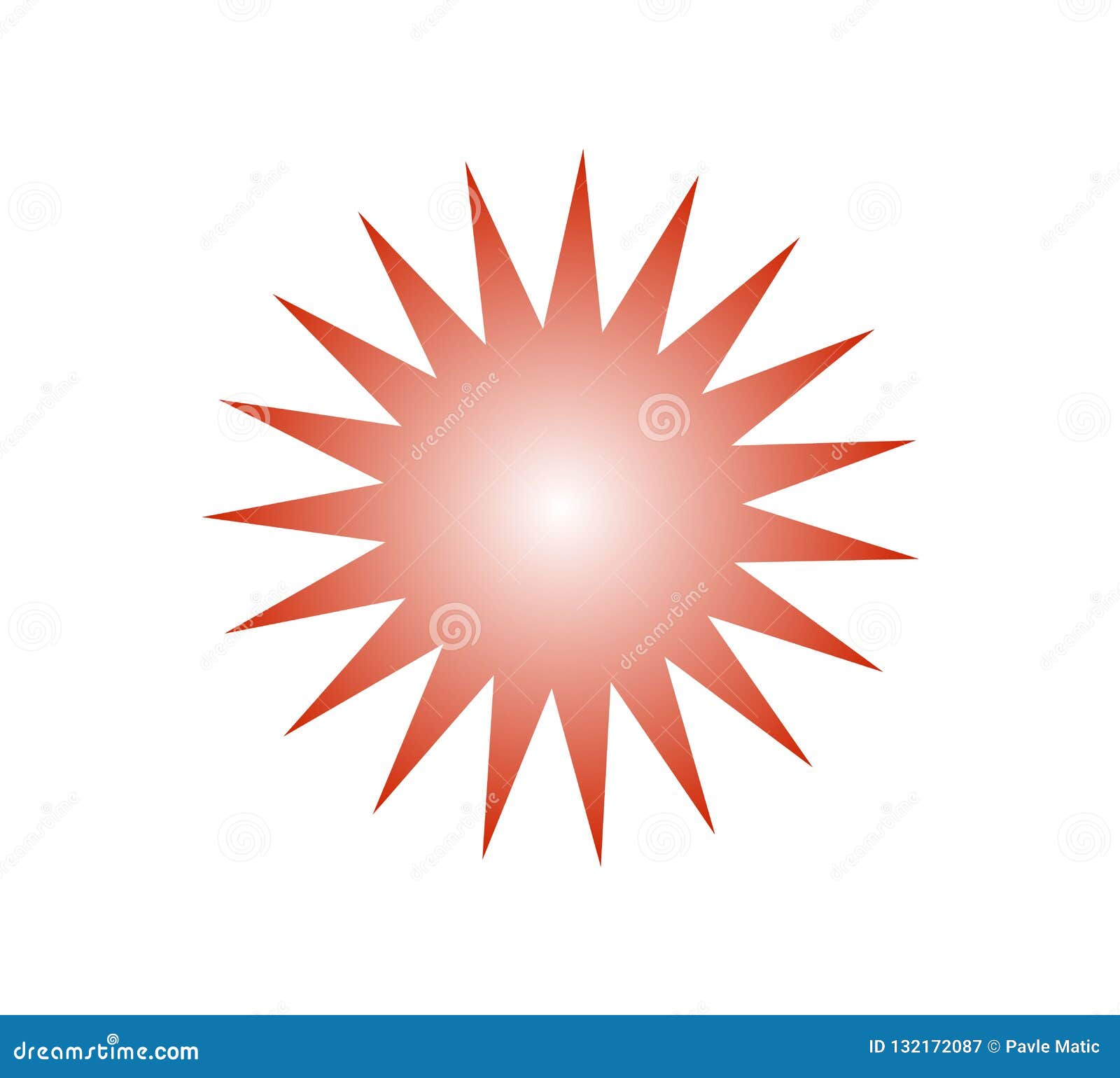 Ejemplo Del Vector De Un Sol Rojo Ilustración del Vector - Ilustración ...