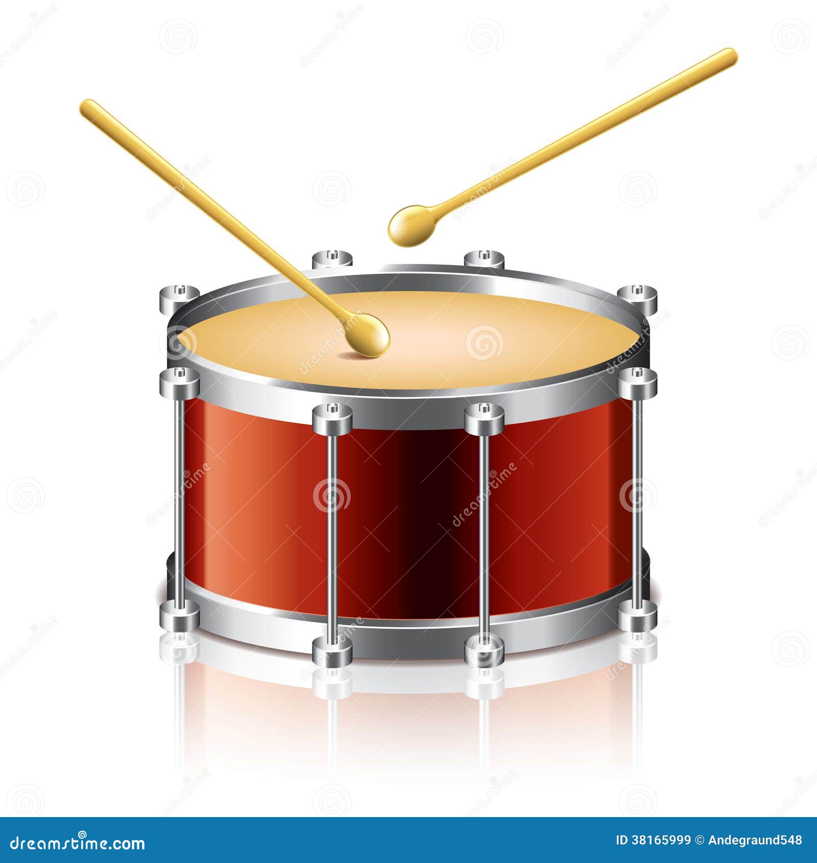 Ejemplo Del Vector Del Bombo Ilustración del Vector - Ilustración de ...