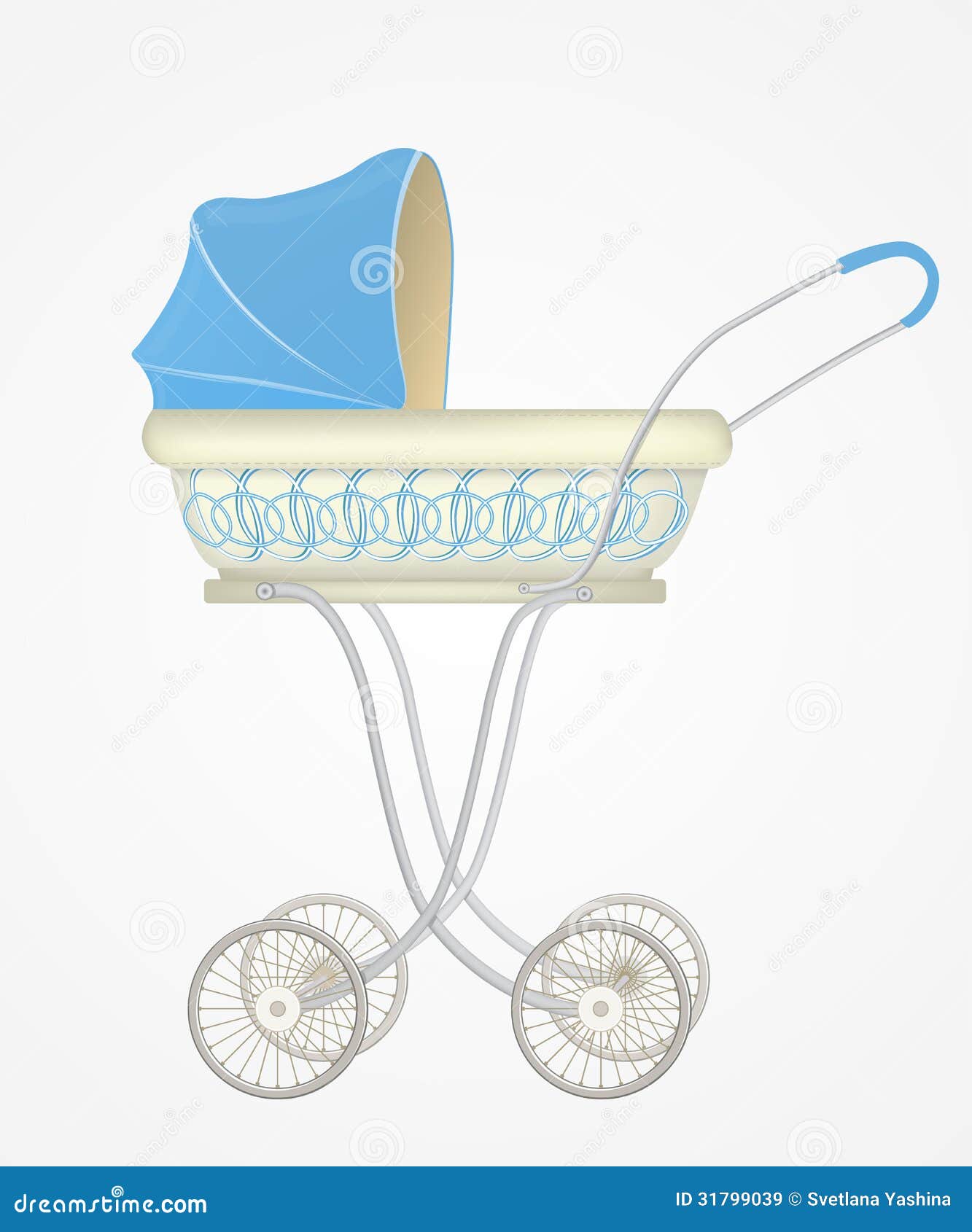 Ejemplo Del Vector Del Carro De Bebé Ilustración del Vector ...