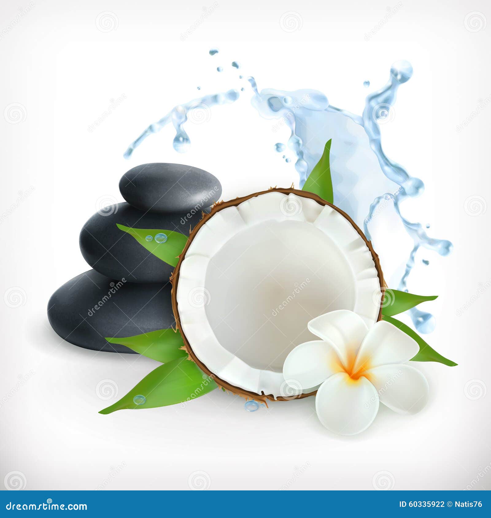 Ejemplo Del Vector Del Coco Ilustración del Vector - Ilustración de ...