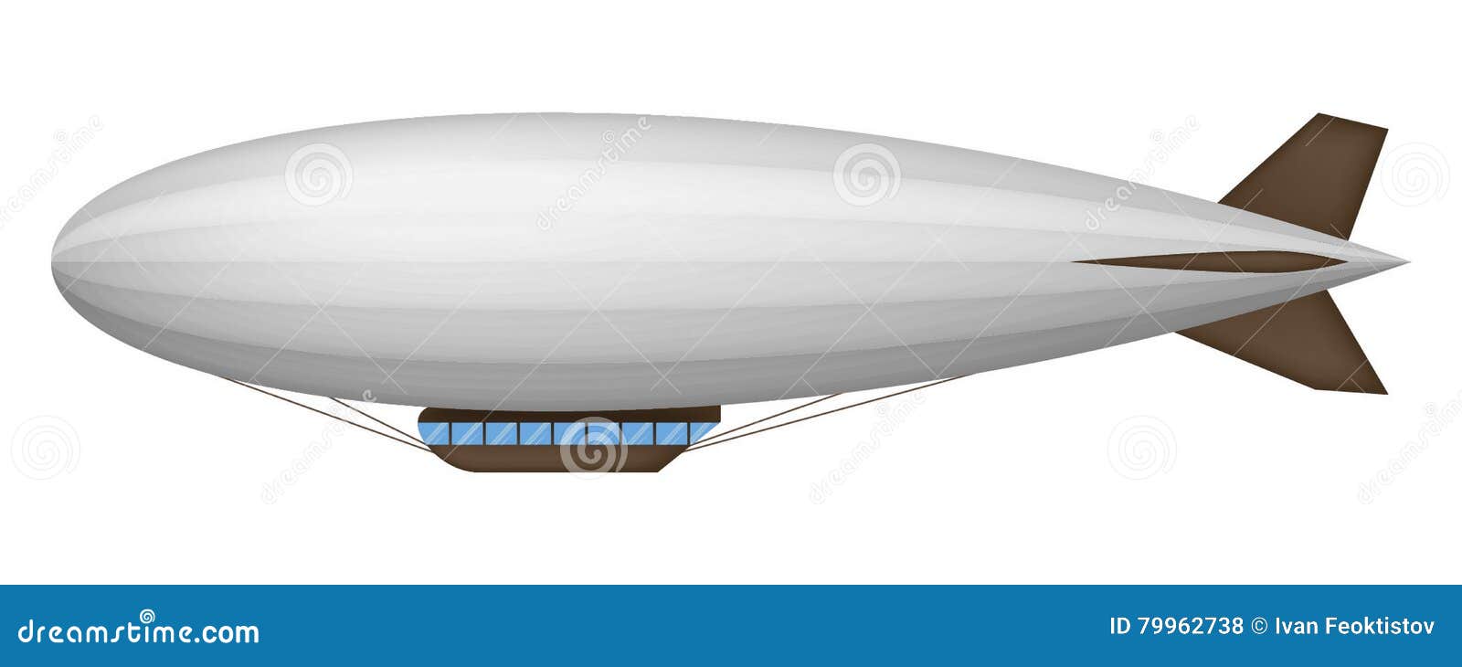 Ejemplo Del Vector Del Dirigible Ilustración del Vector - Ilustración ...
