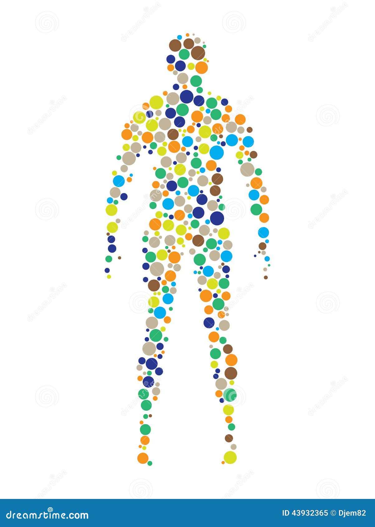 Ejemplo Del Vector Del Esquema Del Cuerpo Humano Ilustración del Vector ...