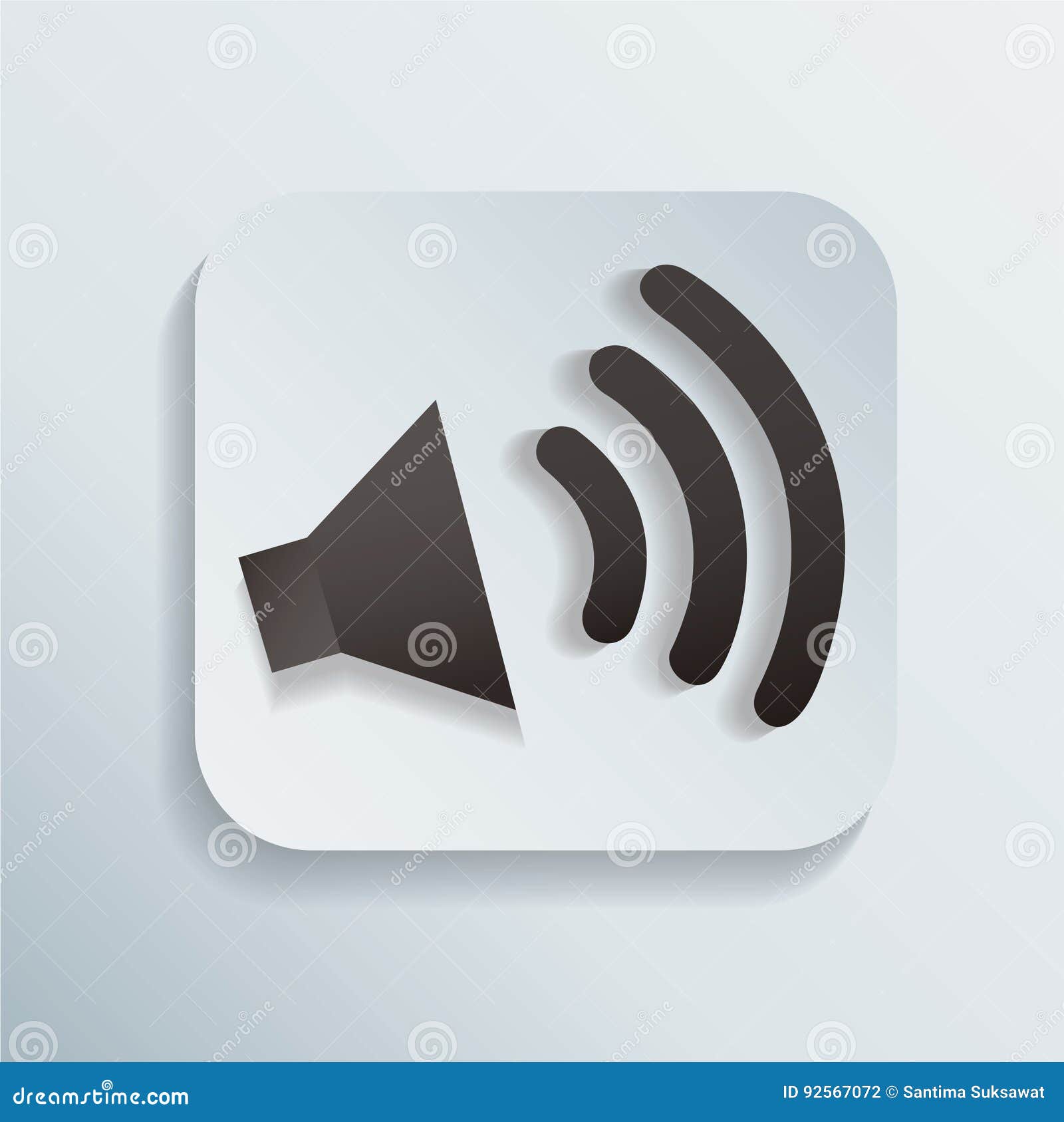 Ejemplo Del Vector Del Icono De Los Sonidos Ilustración del Vector ...