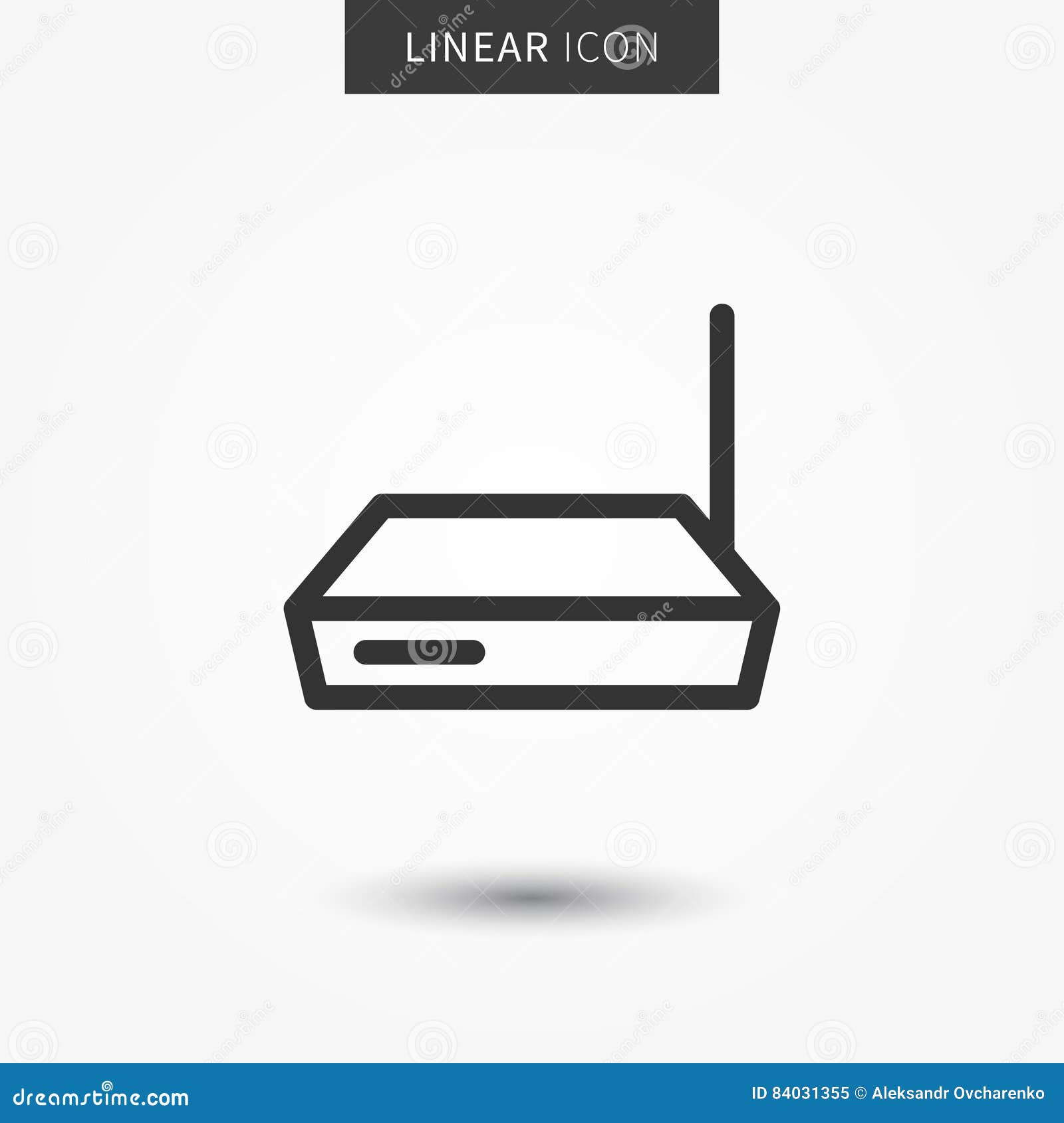 Ejemplo Del Vector Del Icono Del Router Ilustración del Vector ...