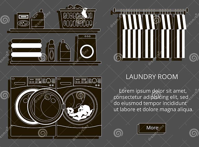 Ejemplo Del Vector Del Sitio Loundry Ilustración del Vector ...