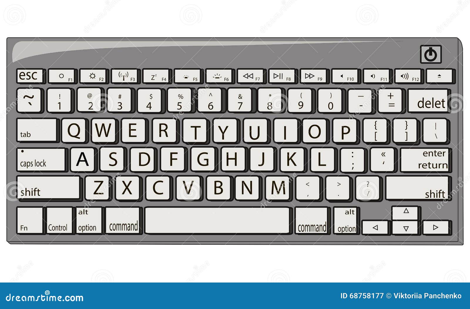 Ejemplo Del Vector Del Teclado Ilustración del Vector - Ilustración de ...