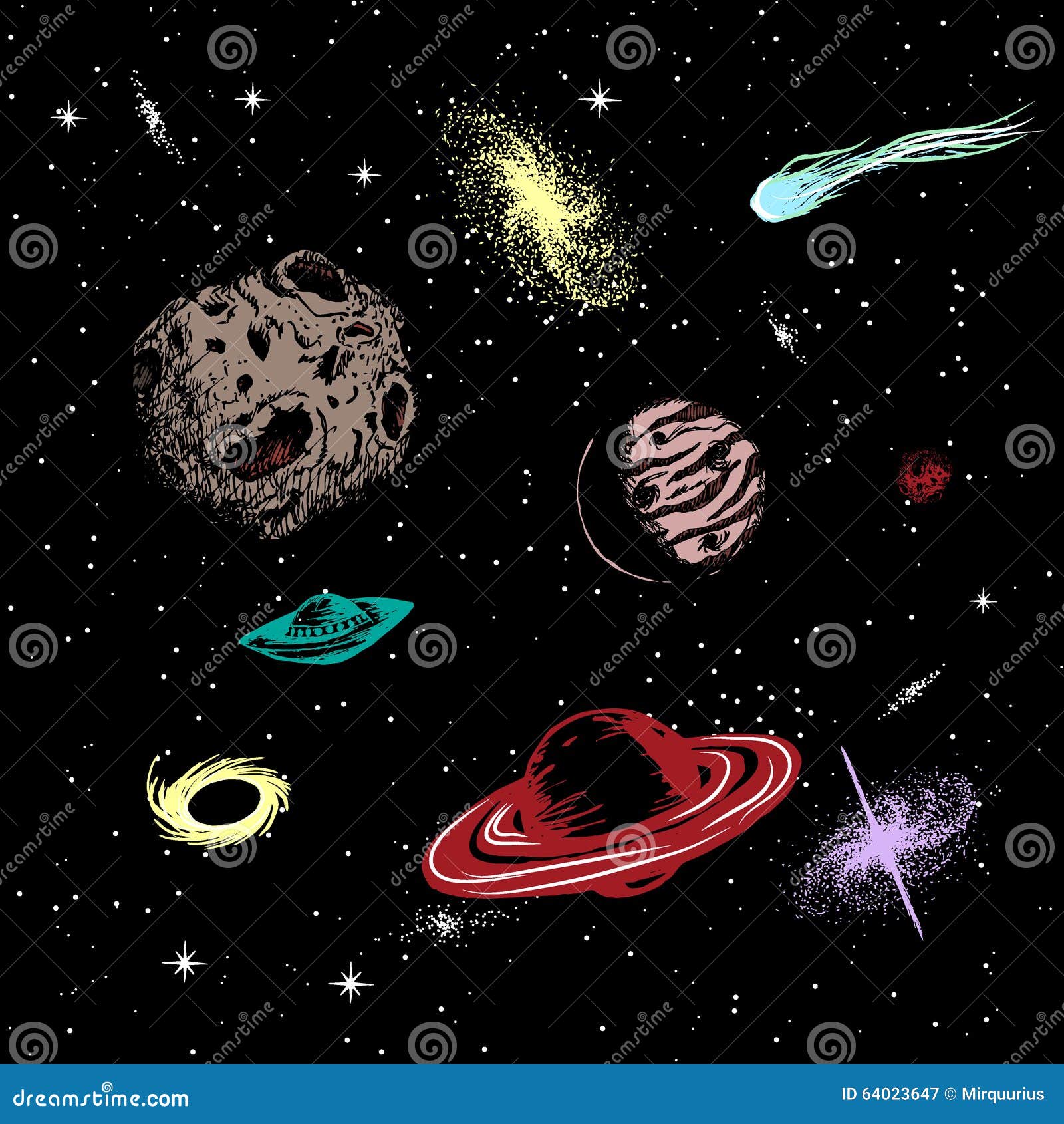 Ejemplo Del Vector Del Universo Ilustración del Vector - Ilustración de ...