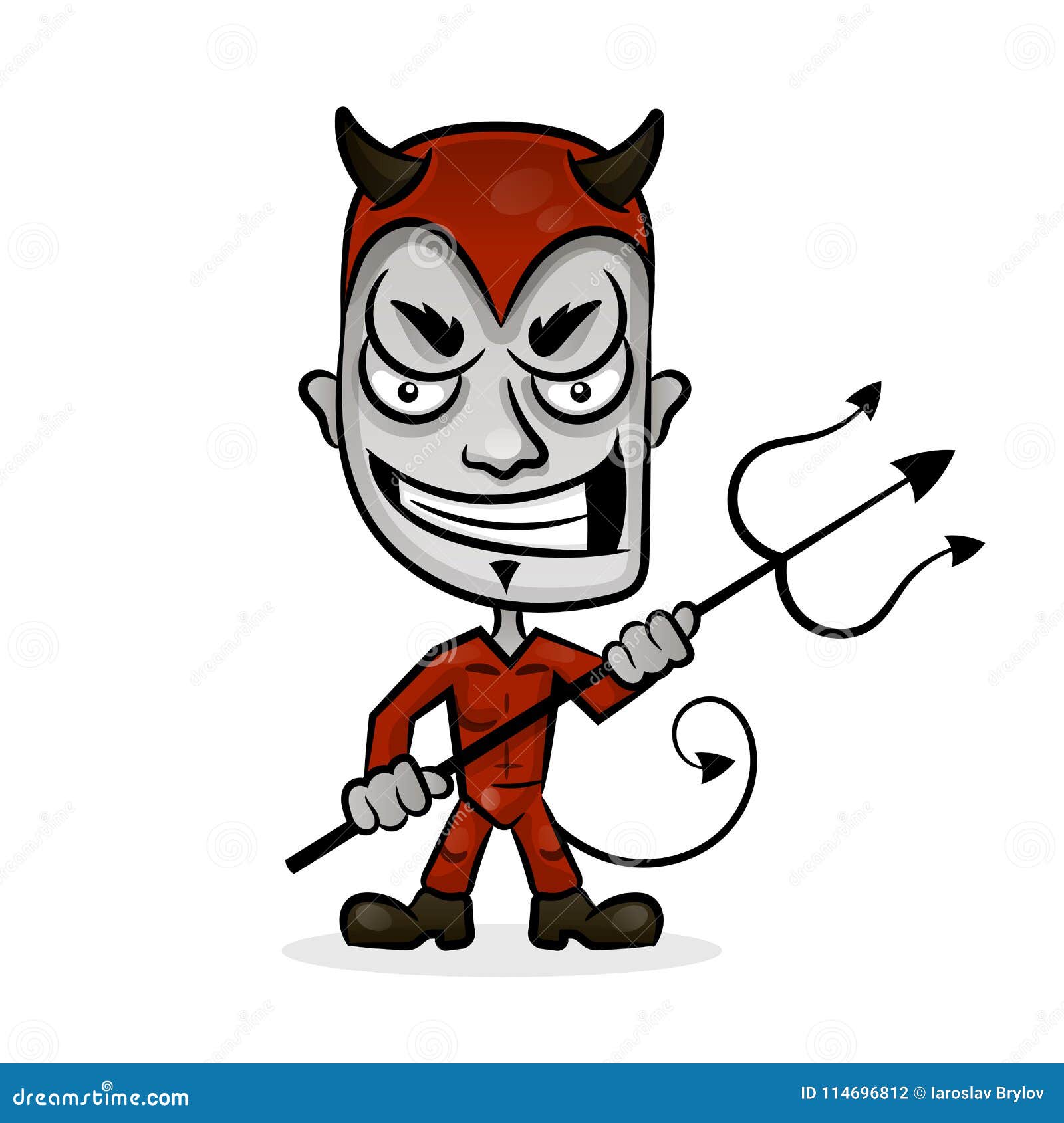 Ejemplo Del Vector Del Diablo Ilustración del Vector - Ilustración de ...