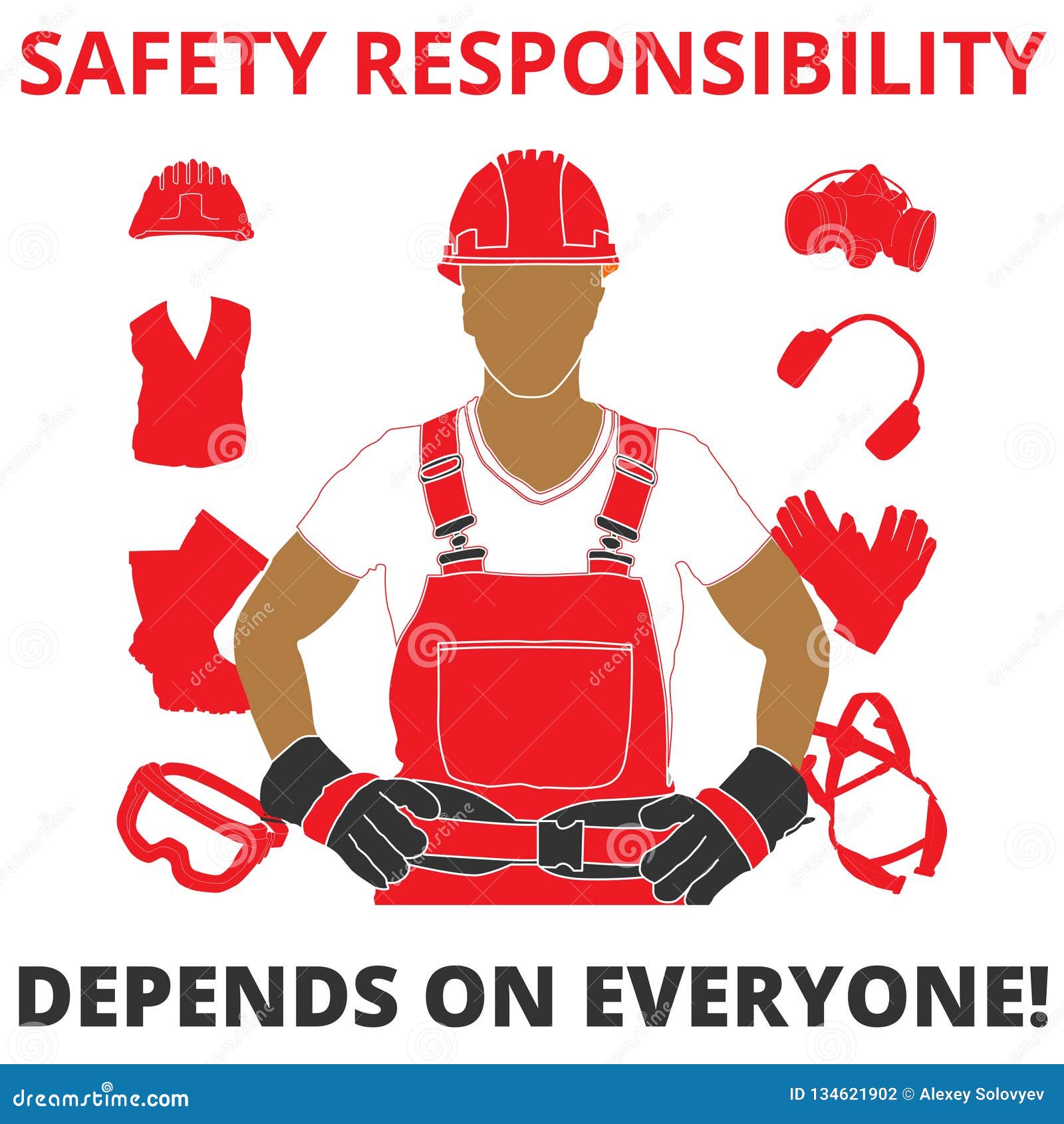 Ejemplo Del Vector Del Equipo Protector Personal Ilustración del Vector ...