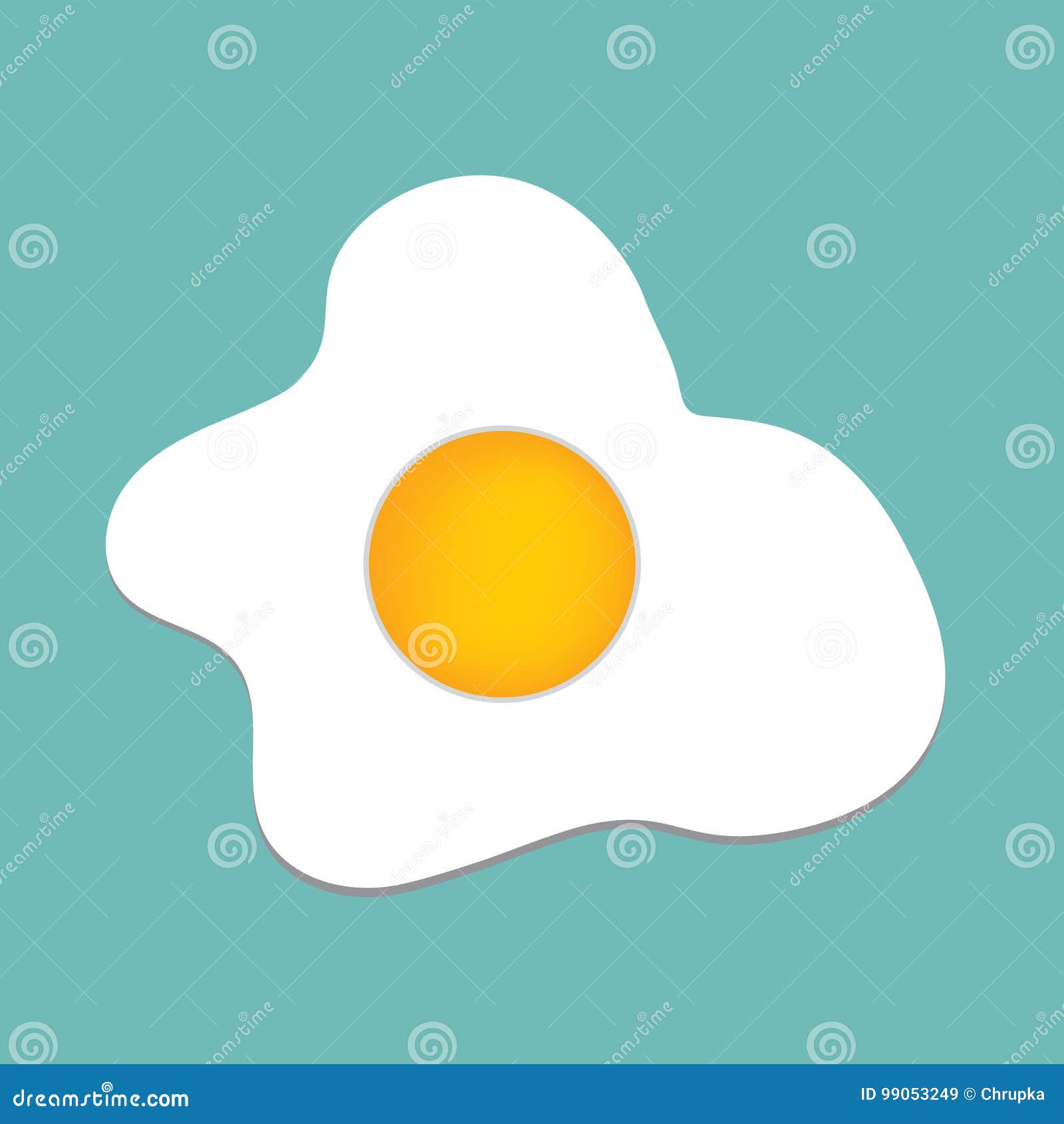 Ejemplo Del Vector Del Huevo Frito Ilustración del Vector - Ilustración ...