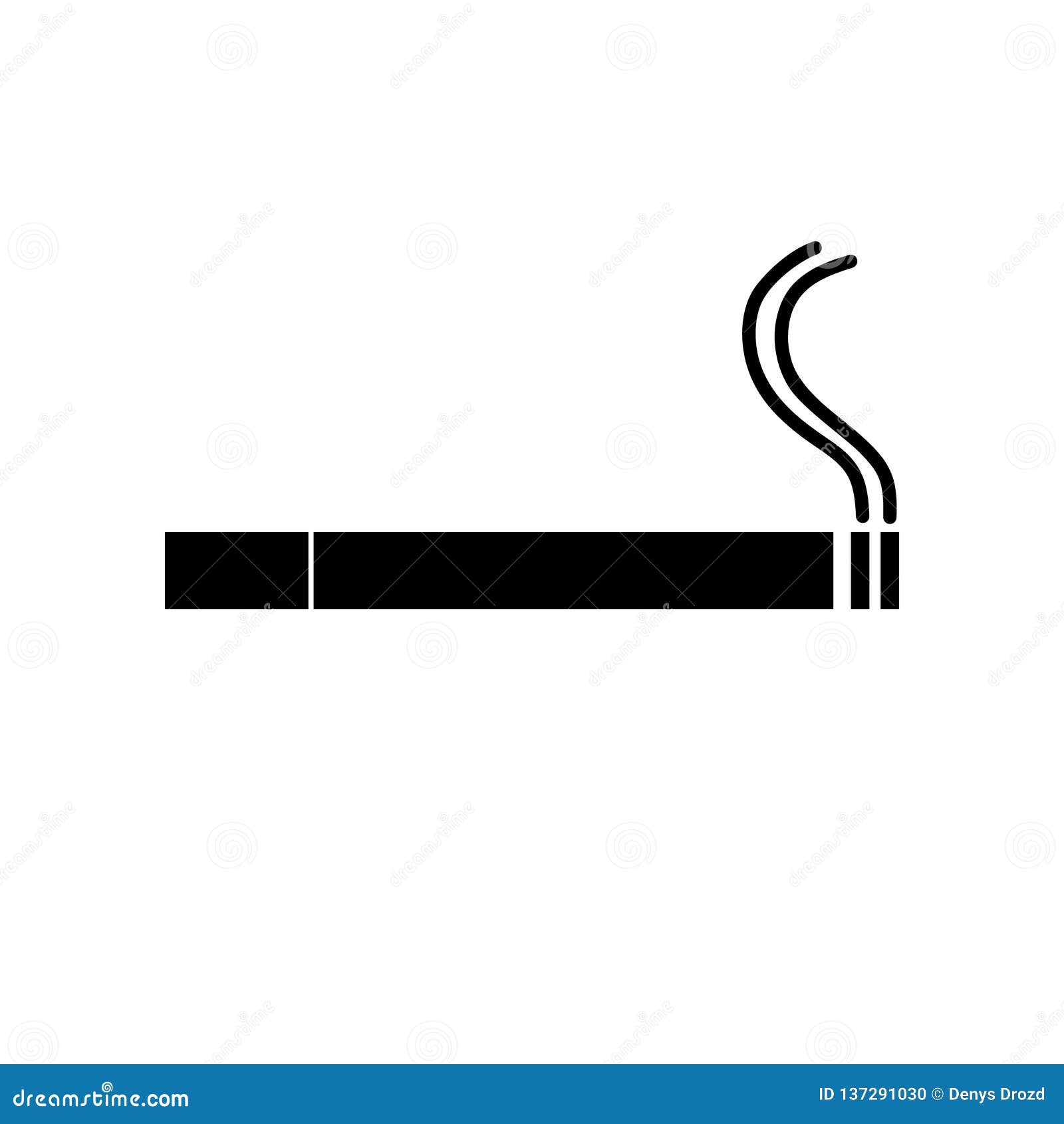 Ejemplo Del Vector Del Icono Del Cigarrillo Del Humo Ilustración del ...