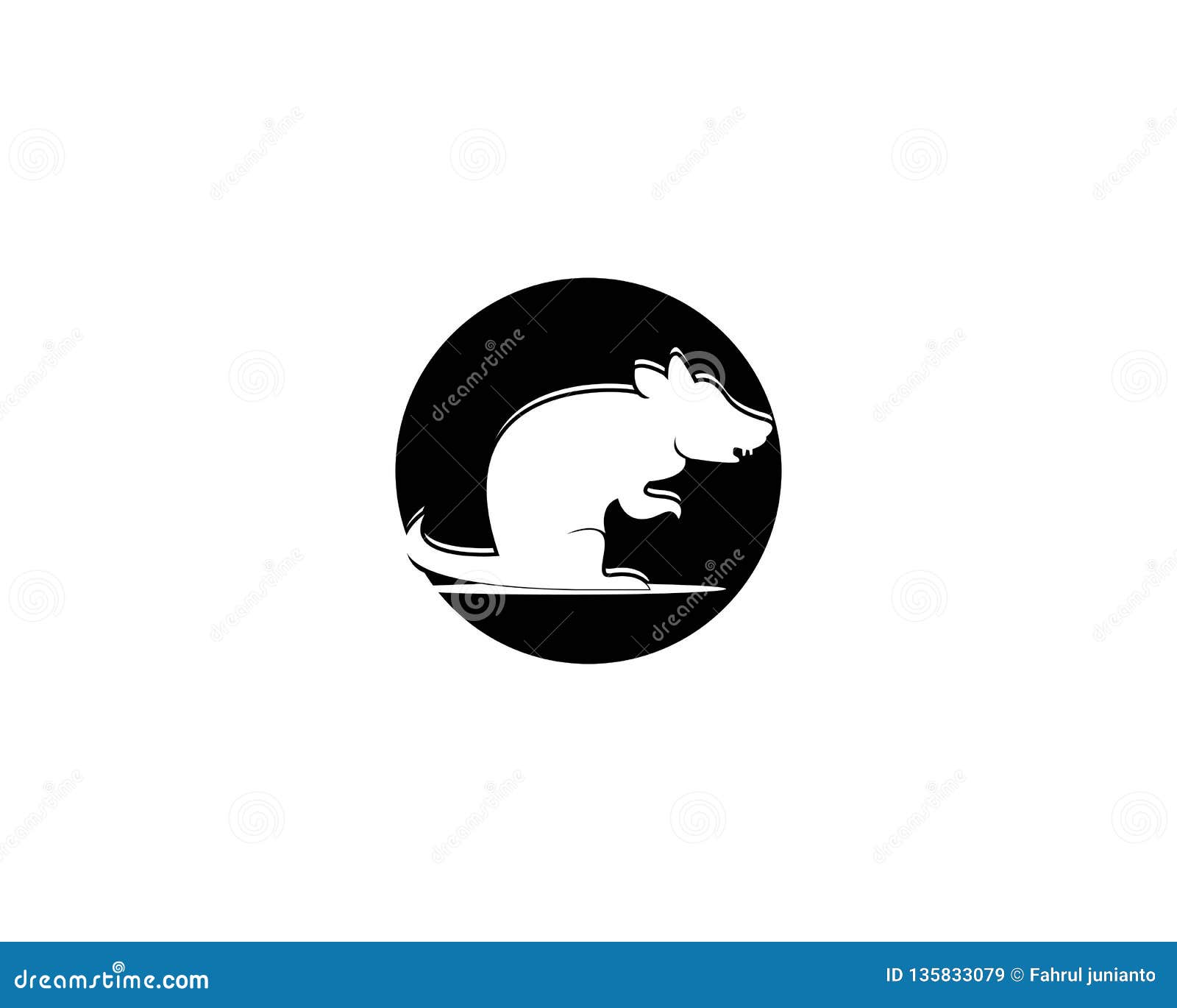 Ejemplo Del Vector Del Icono De La Rata Ilustración del Vector ...