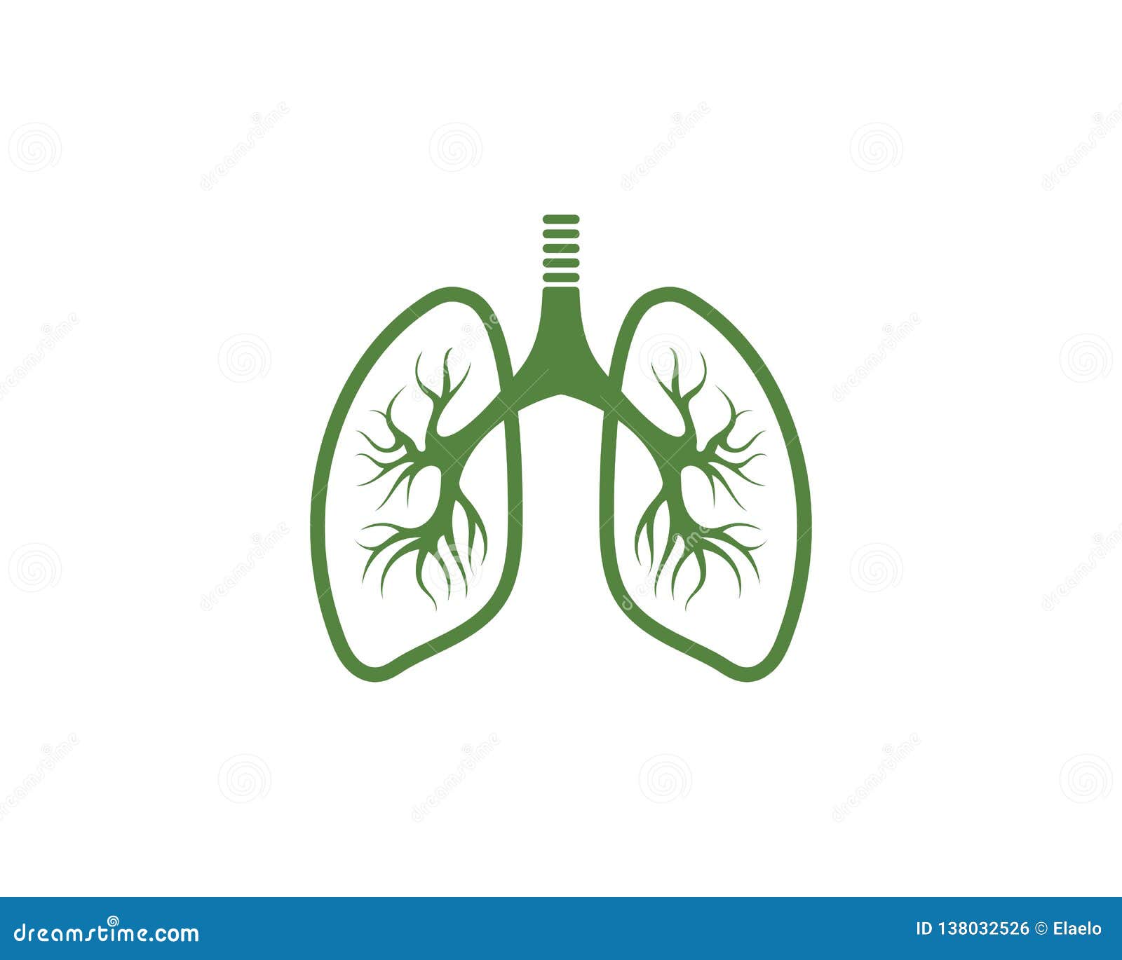 Ejemplo Del Vector Del Icono De Los Pulmones Ilustración del Vector ...