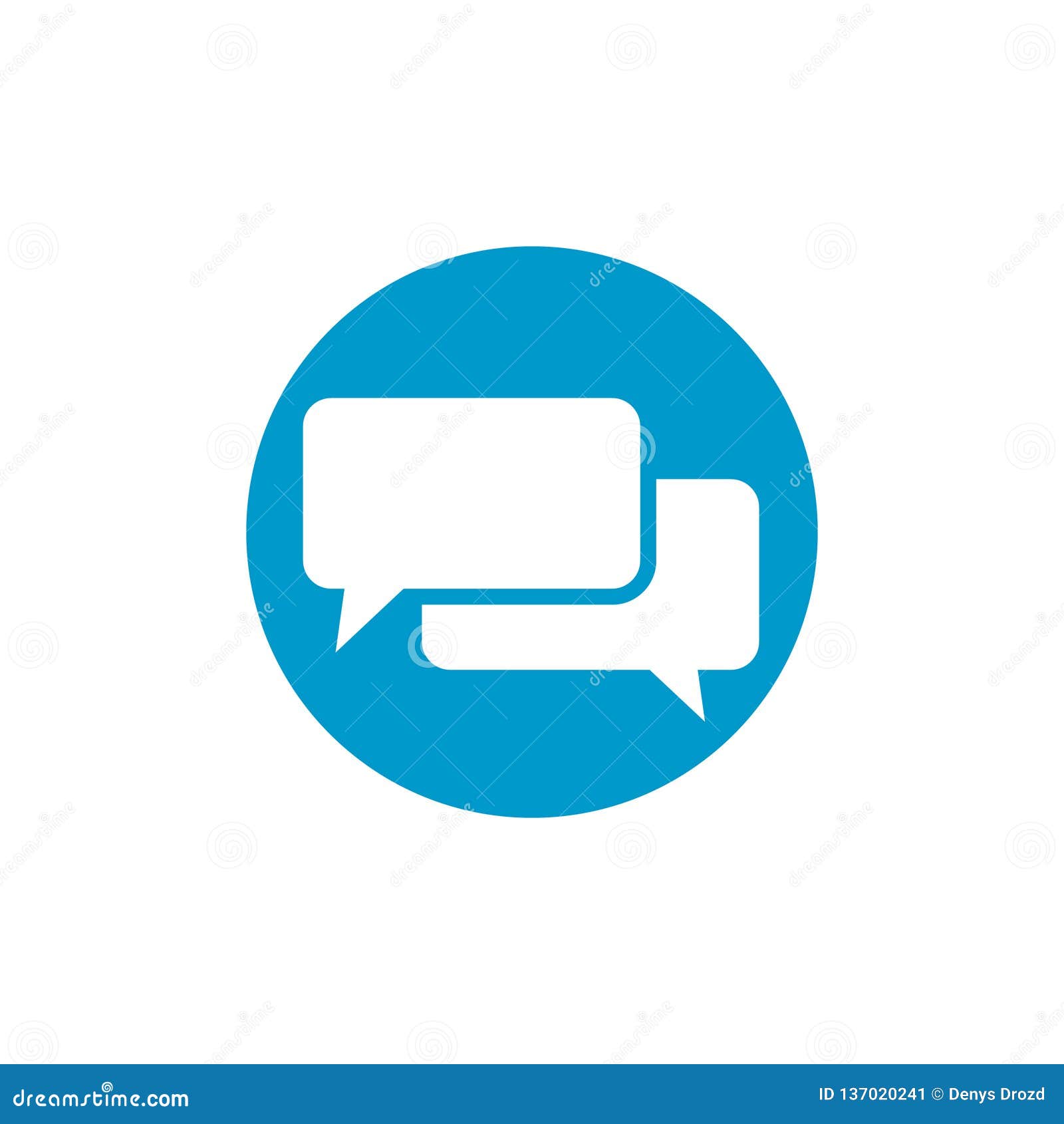 Ejemplo Del Vector Del Icono Del Mensaje Del Logotipo Ilustración del ...