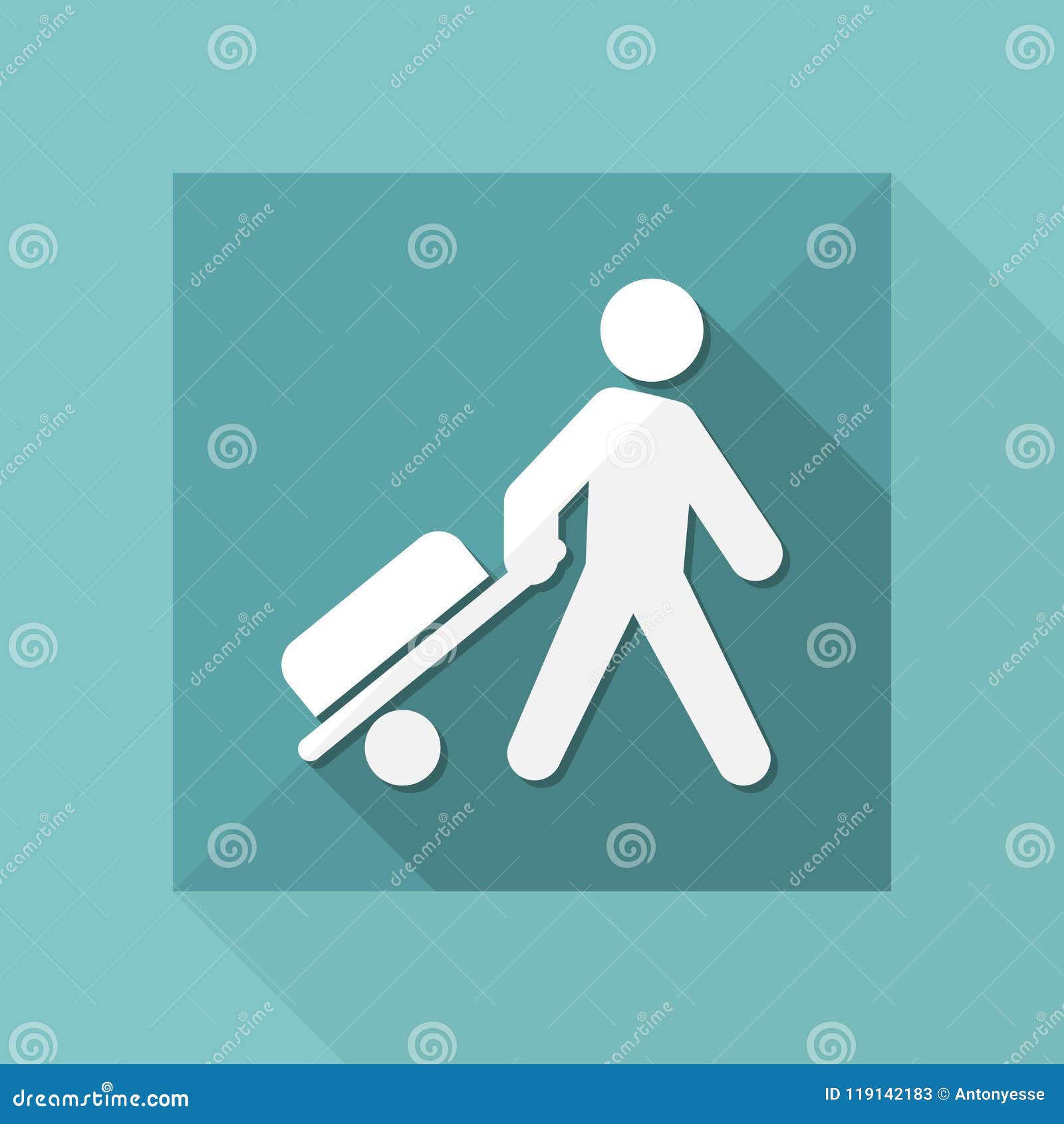 Ejemplo Del Vector Del Icono Del Viajero Ilustración del Vector ...