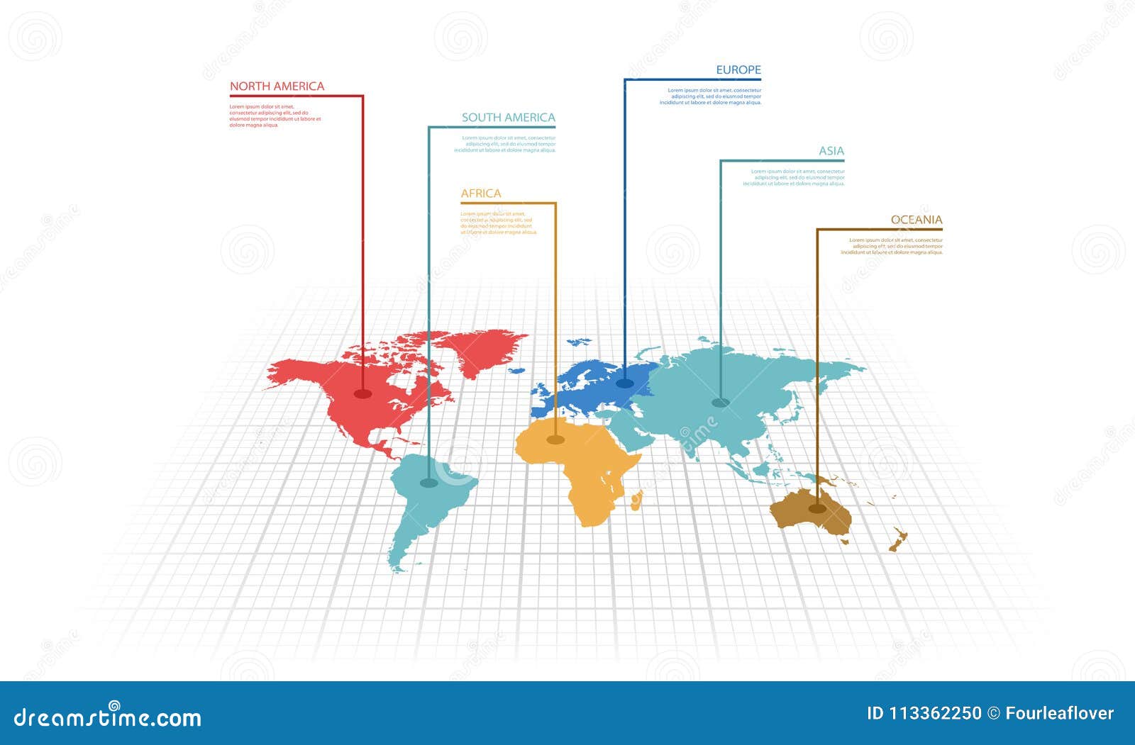 Ejemplo Del Vector Infographic Del Mapa Del Mundo Ilustración del ...