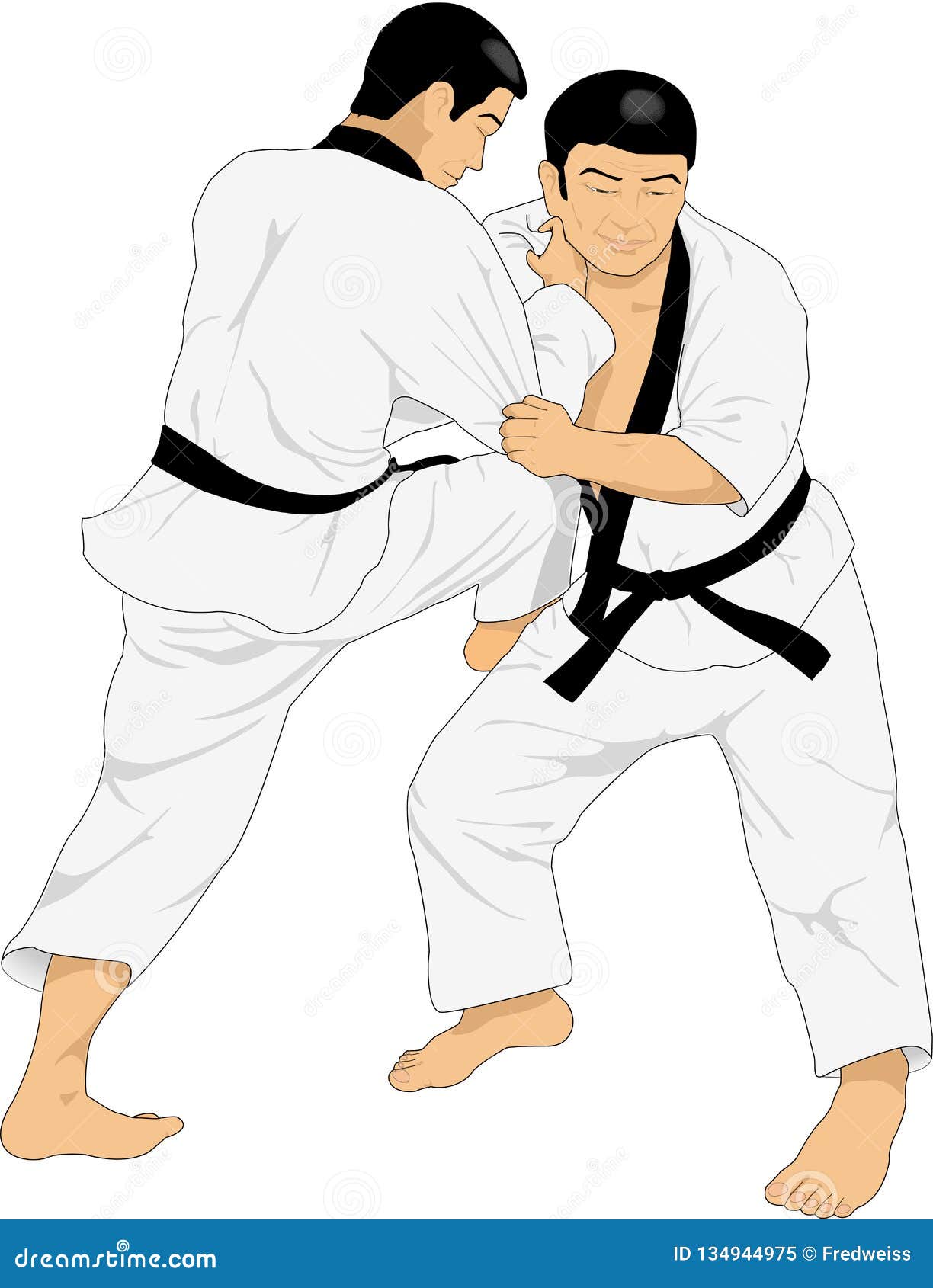 Ejemplo Del Vector Del Judo Ilustración del Vector - Ilustración de ...