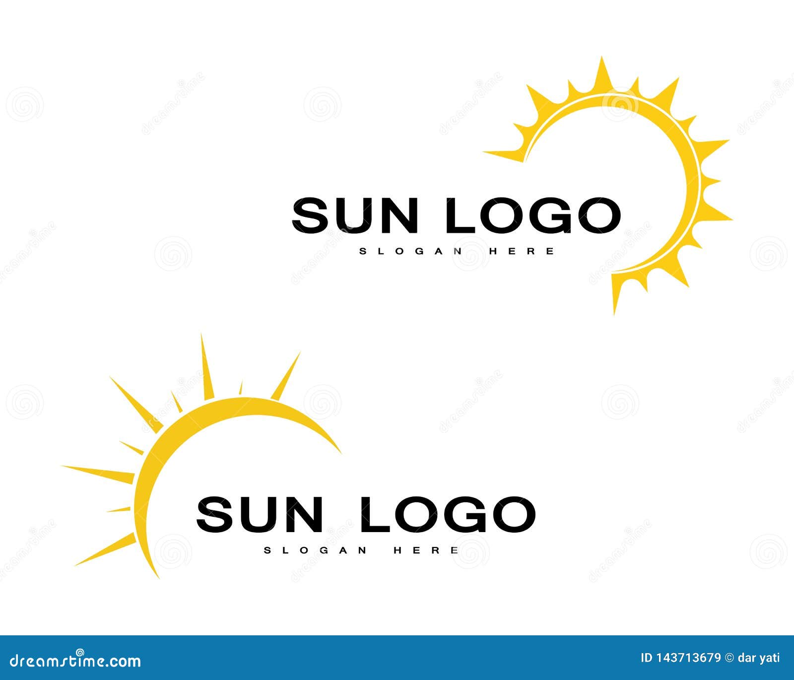 Ejemplo Del Vector Del Logotipo De Sun Ilustración del Vector ...